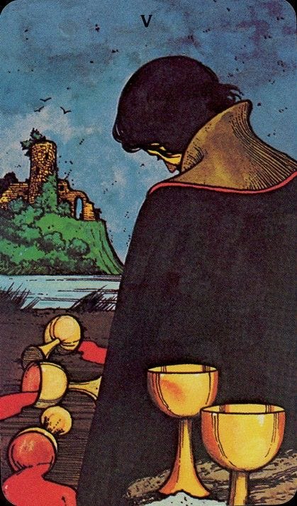 The Lament of the Five of Cups - by Hayden Estey