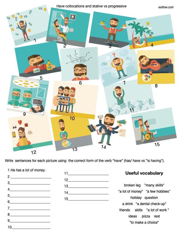 Sentence starters and grammar collection (part 1)