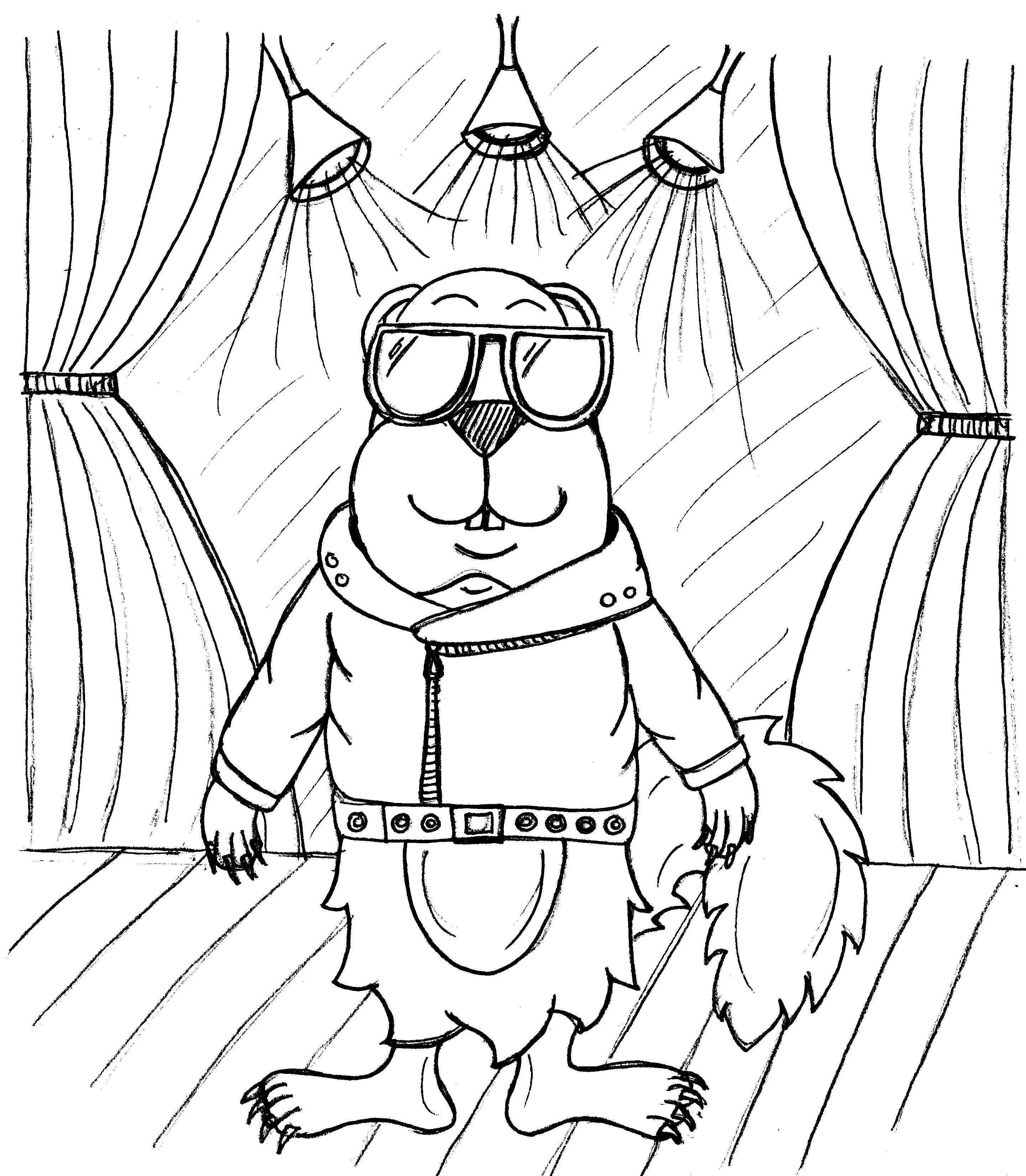 Gary the Grumpy Ground Squirrel - by caitlin nicole evans