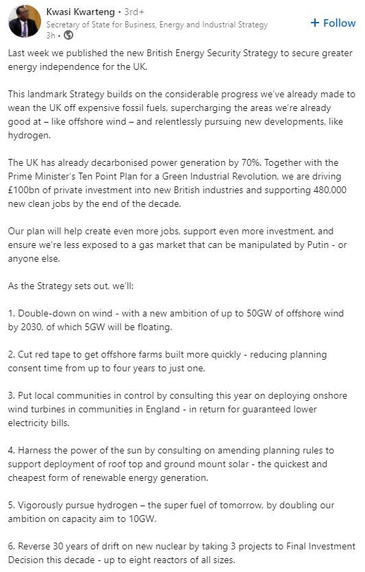 An Energy Security Strategy? - by Chris Bond