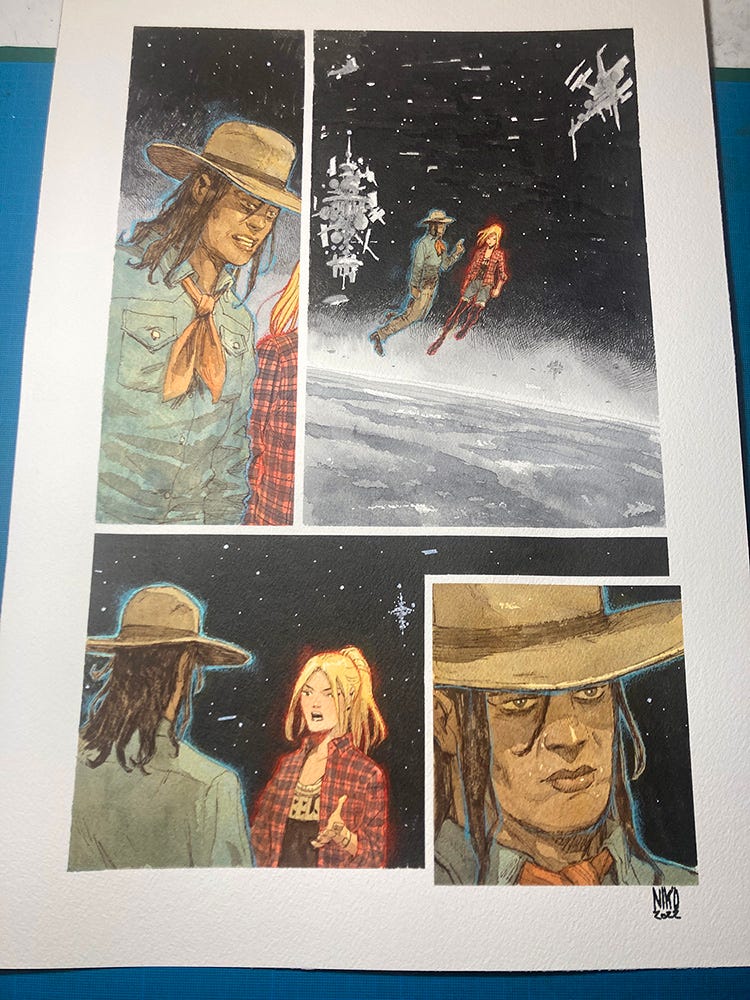 Comics Artopsy #12 - by Niko Henrichon - Exploding Giraffe