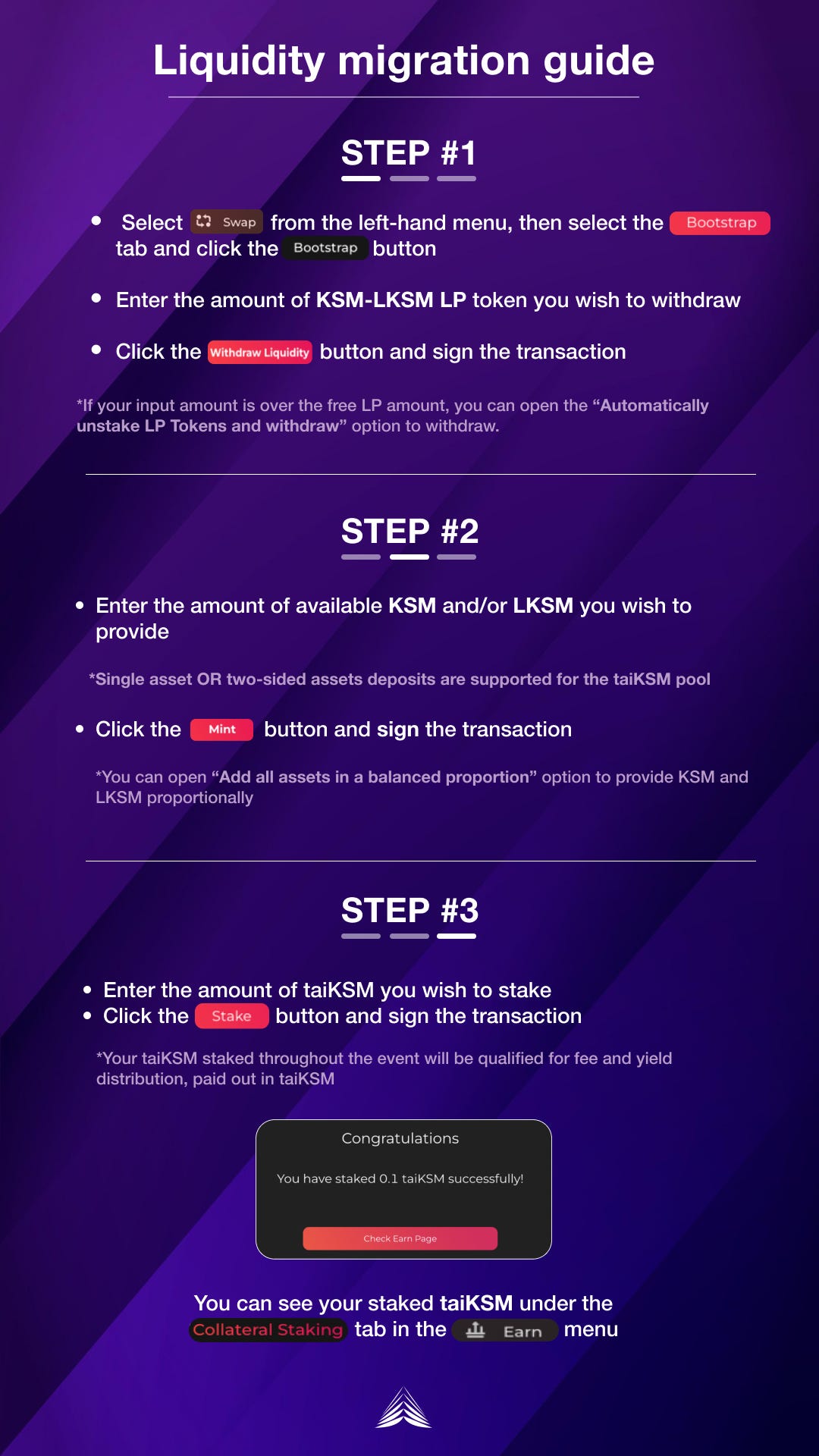 Taiga is ready! Join our liquidity migration event