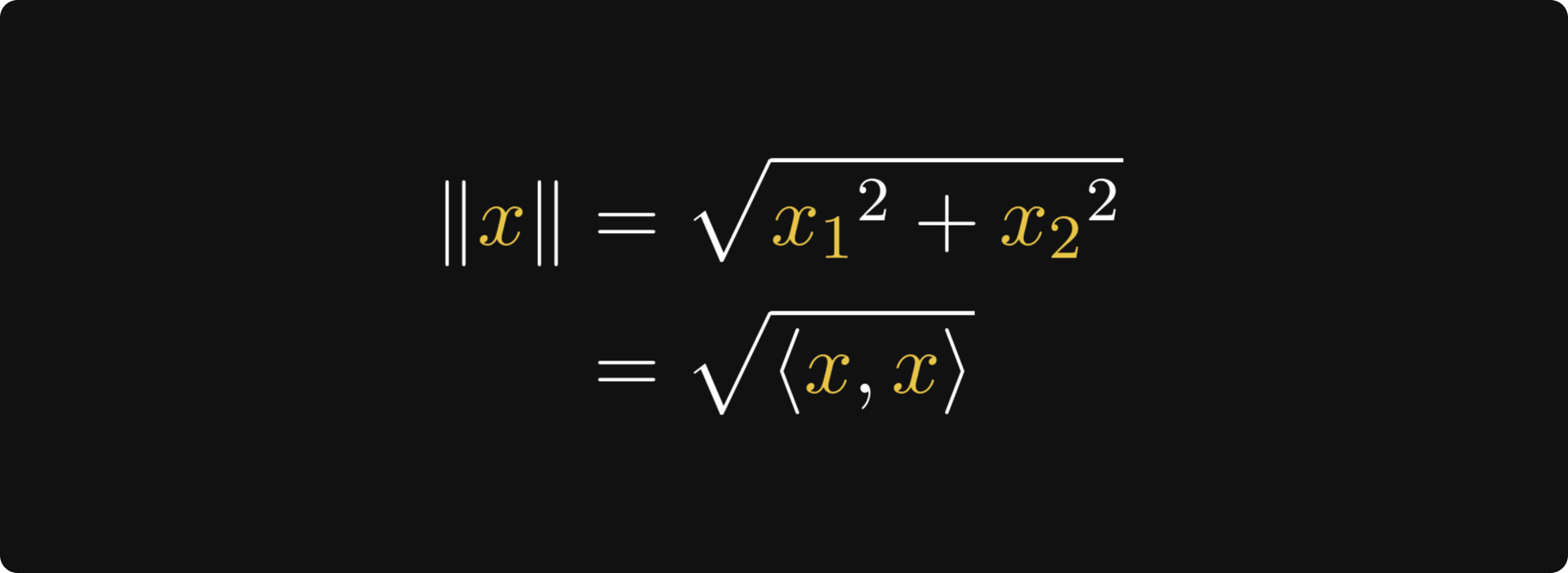 How to measure the angle between two functions