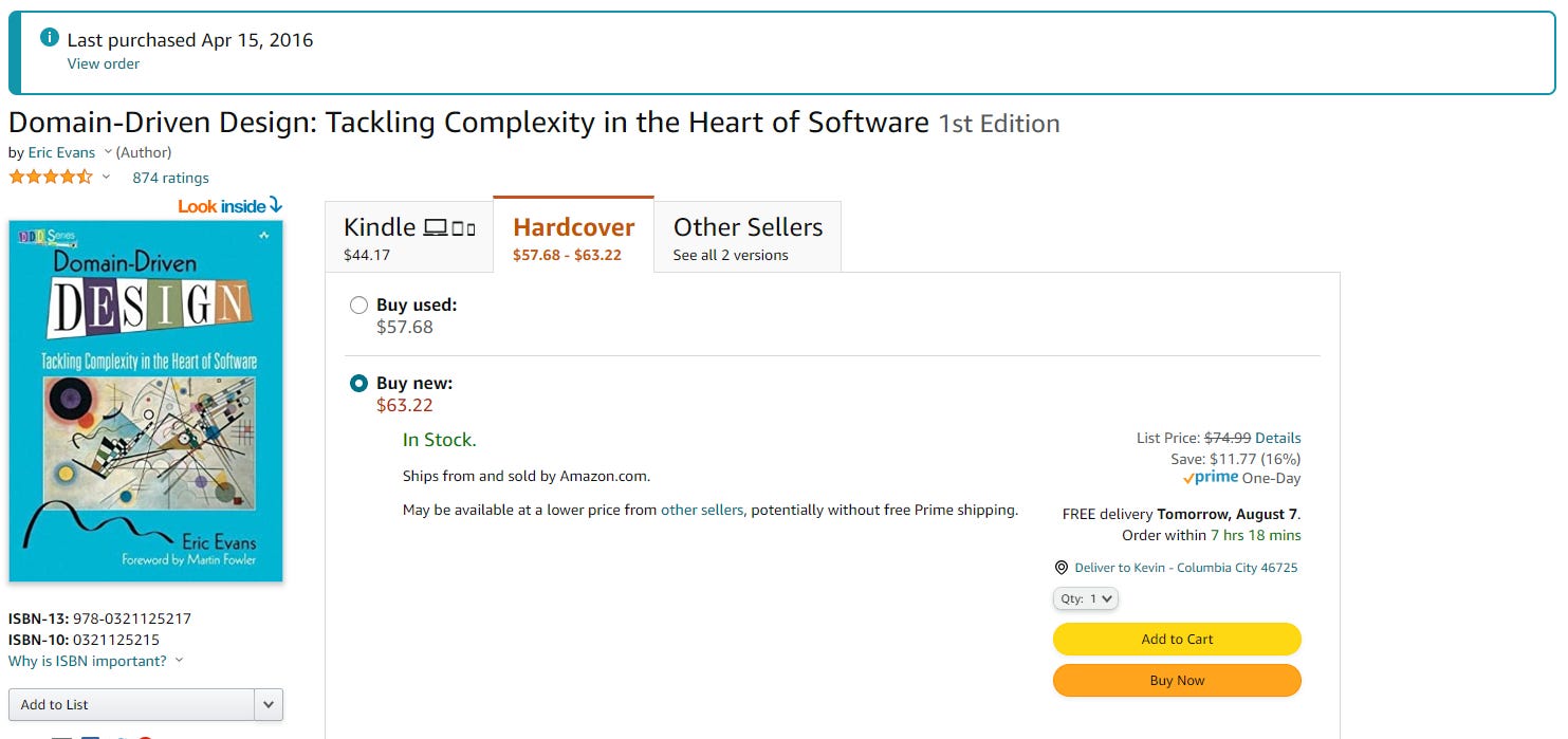 Domain-Driven Design: For People In a Hurry (with C# examples)