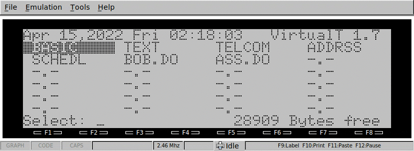 TRS-80 Model 100 emulator for the DevTerm
