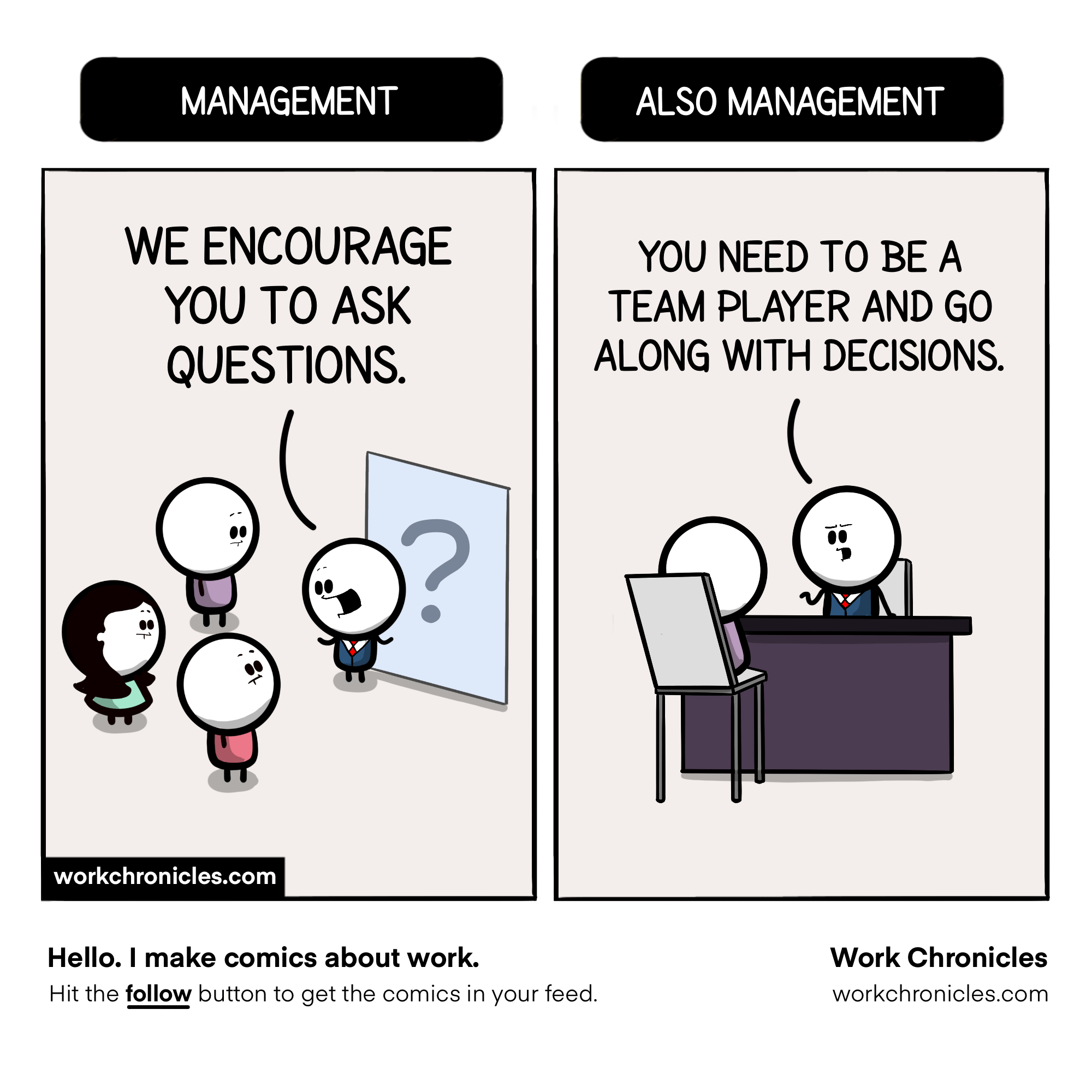 (comic) Ask Questions - Work Chronicles