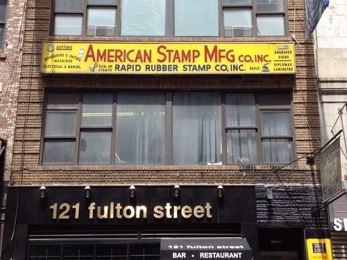 Retrolicious sign: This vintage sign on Fulton Street has our 'American ...