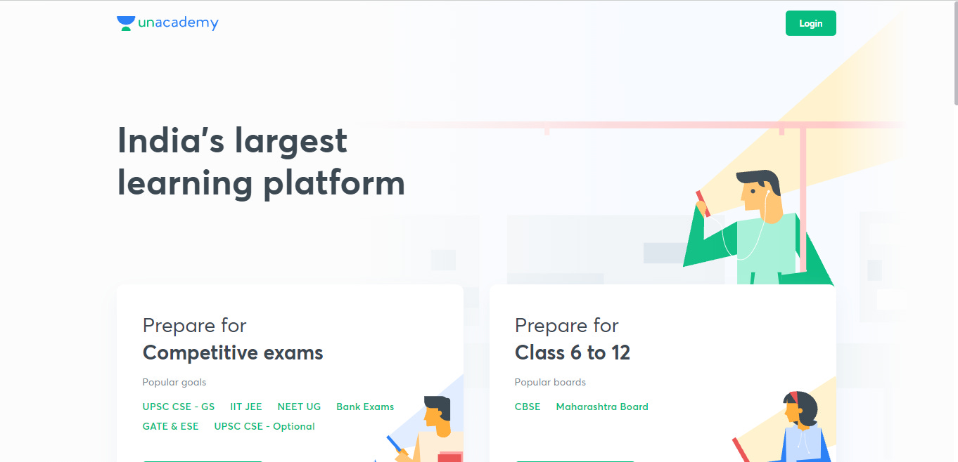 Unacademy - E-learning Platform - by Soughat Uderani