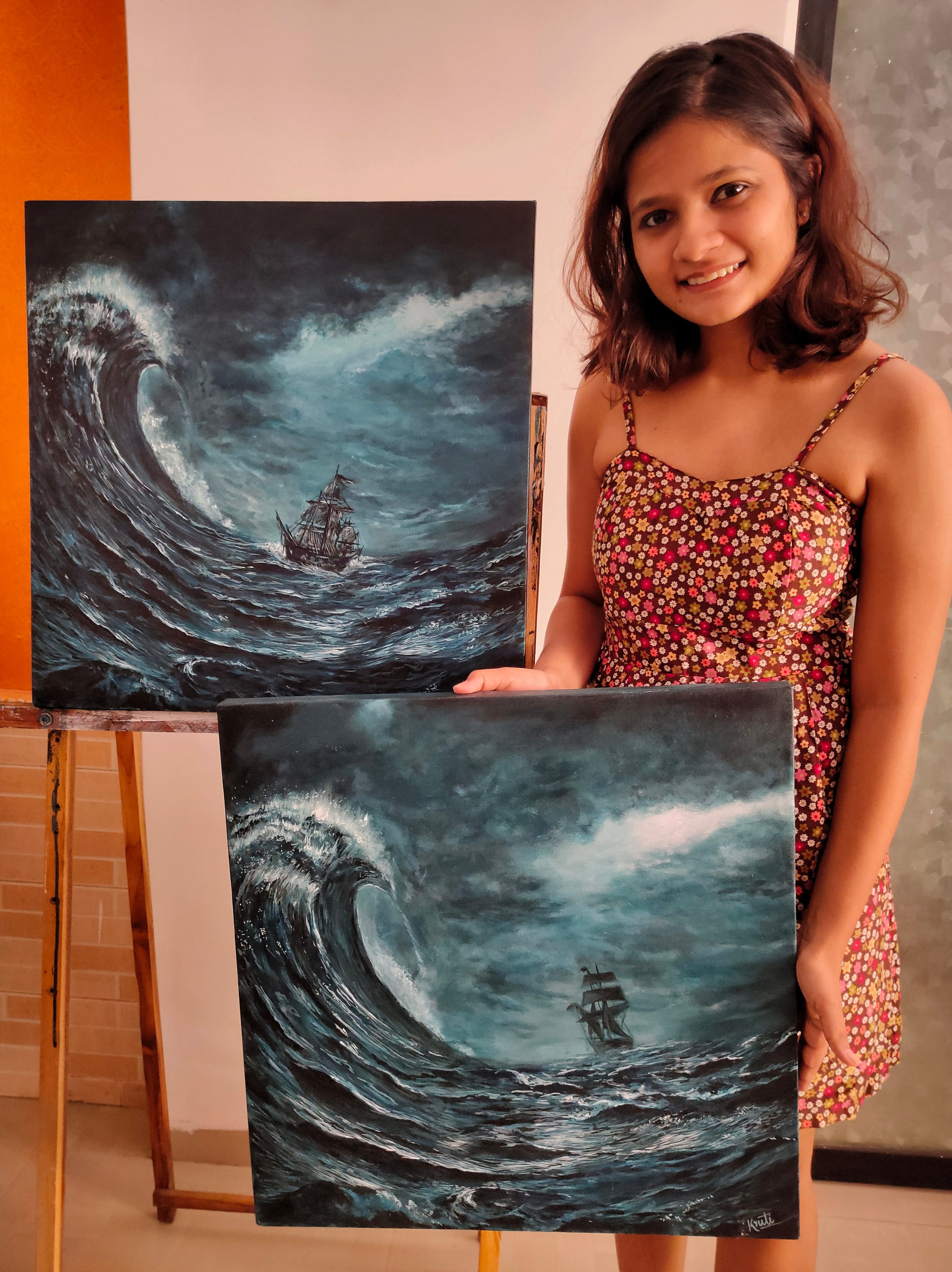 The Stormy Night - An Atmospheric Painting