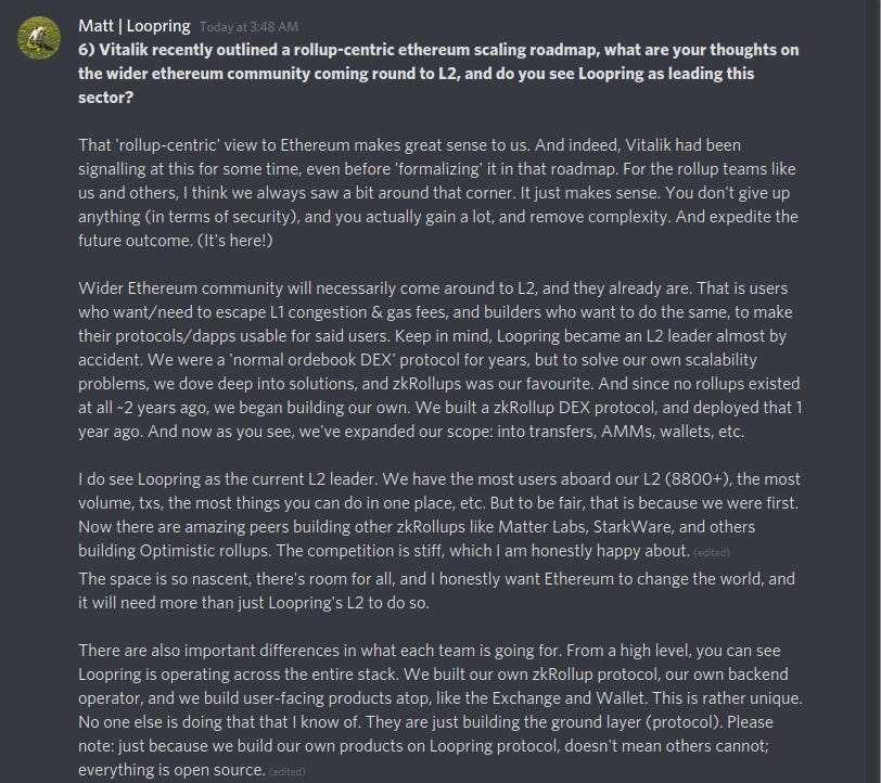 Loopring v3.6: Interview With Matthew Finestone - Decentralise #48