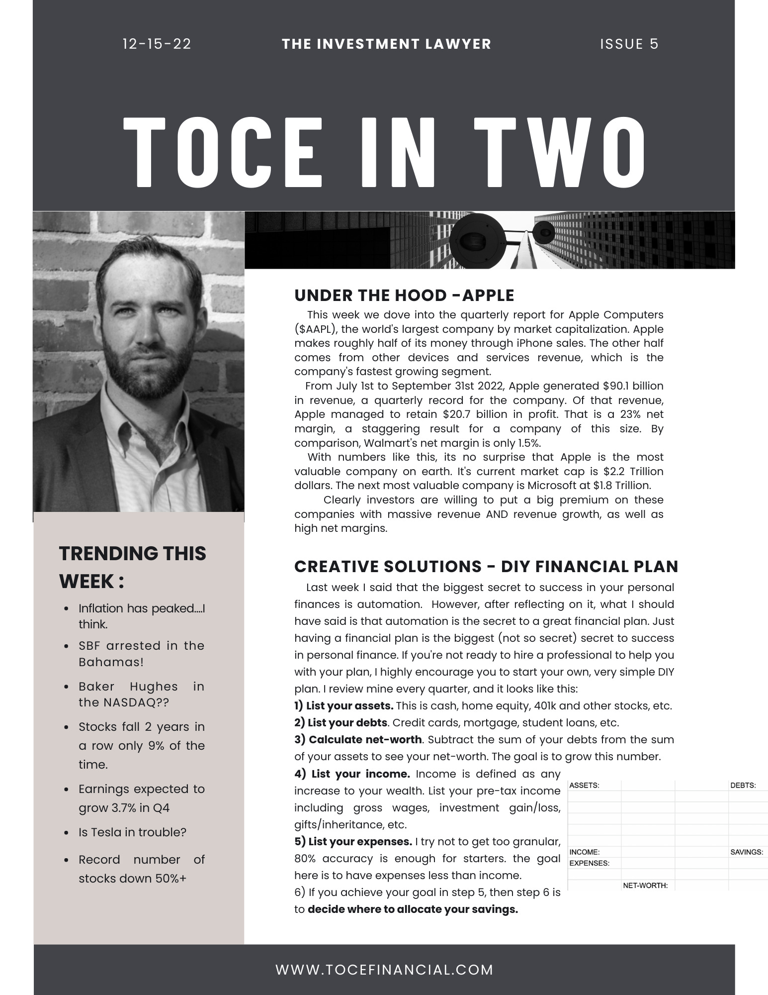 Toce in Two - by Toce Financial Group