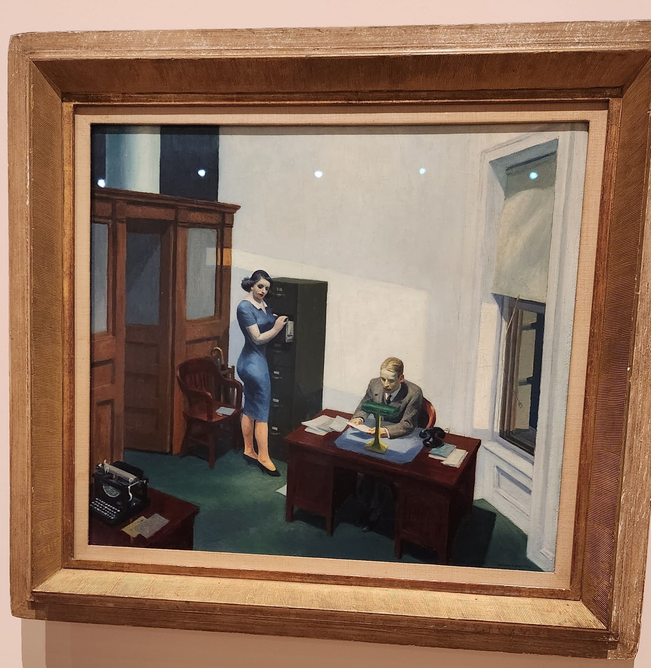 Edward Hopper Paintings of People on Cell Phones