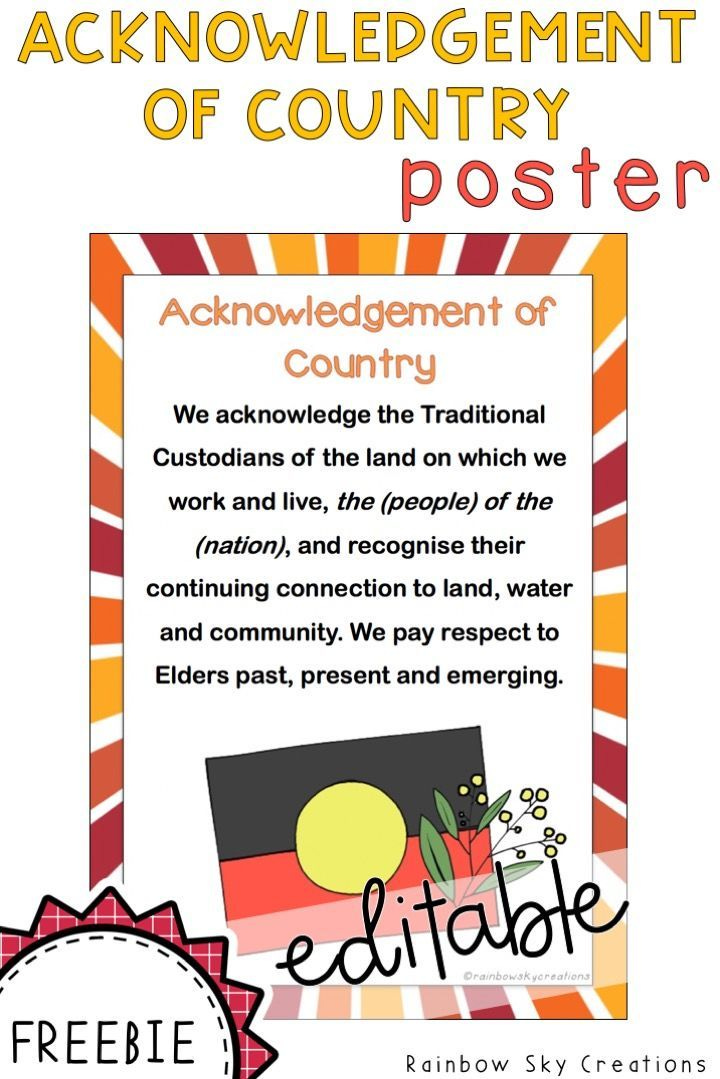 Land acknowledgements Indigenous style