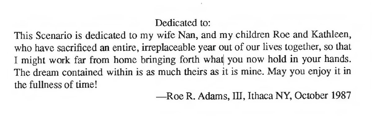 Roe R. Adams III, una invocación - by Fichinescu