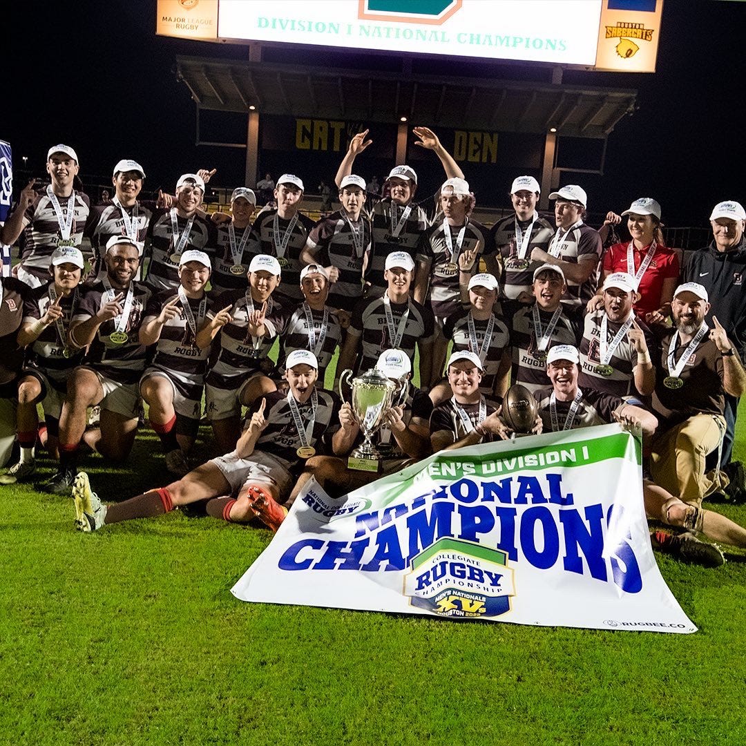 brown university rugby: d1 national champions!