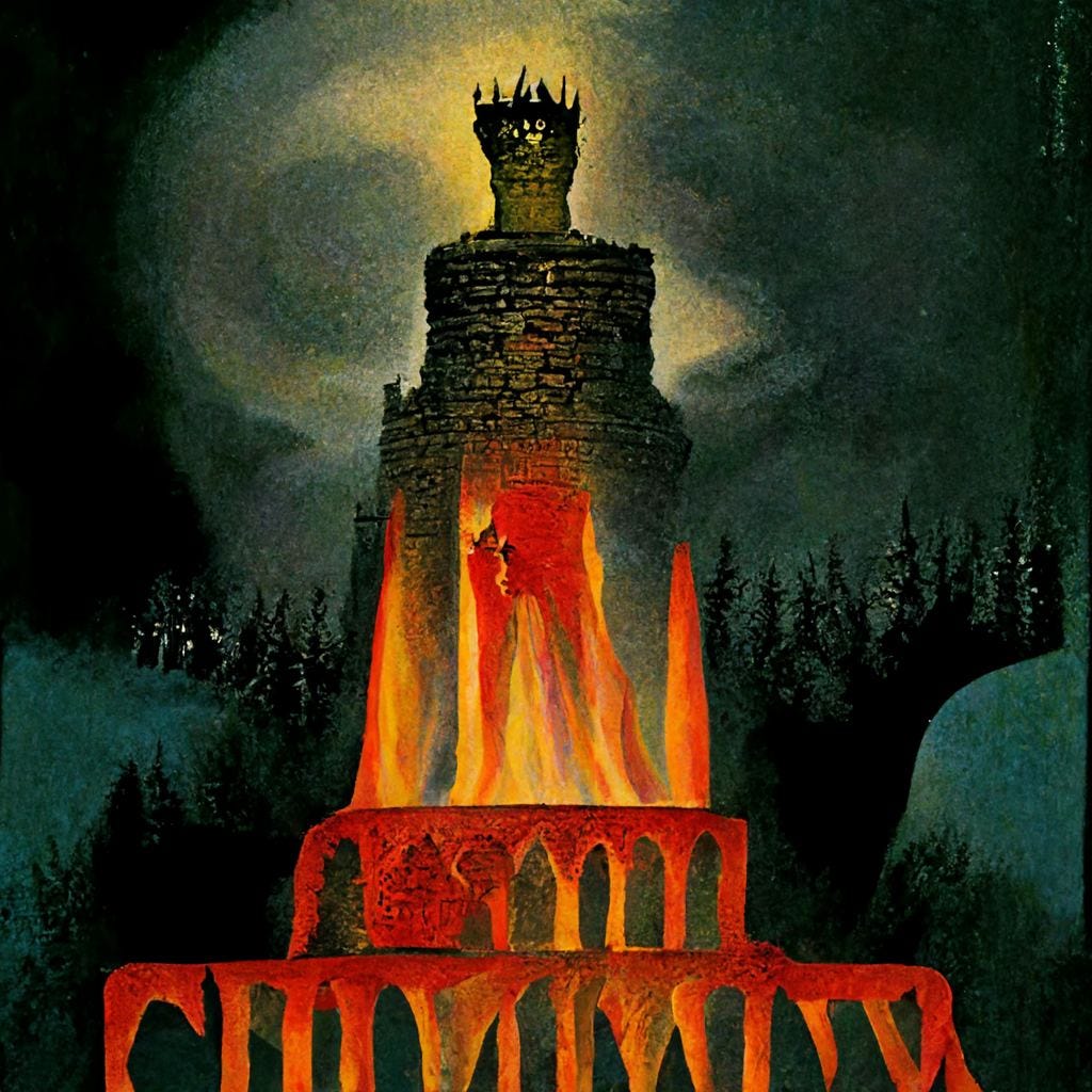 Past the chimney of the murdered king