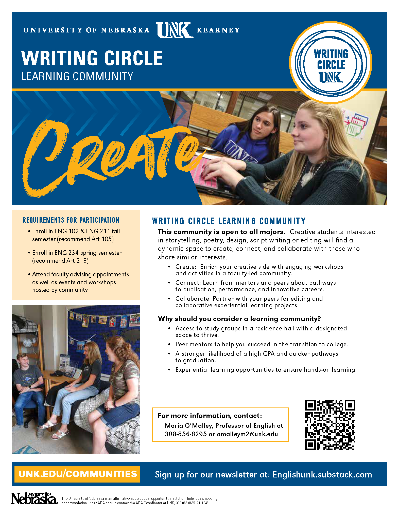 Writing Circle Learning Community at UNK