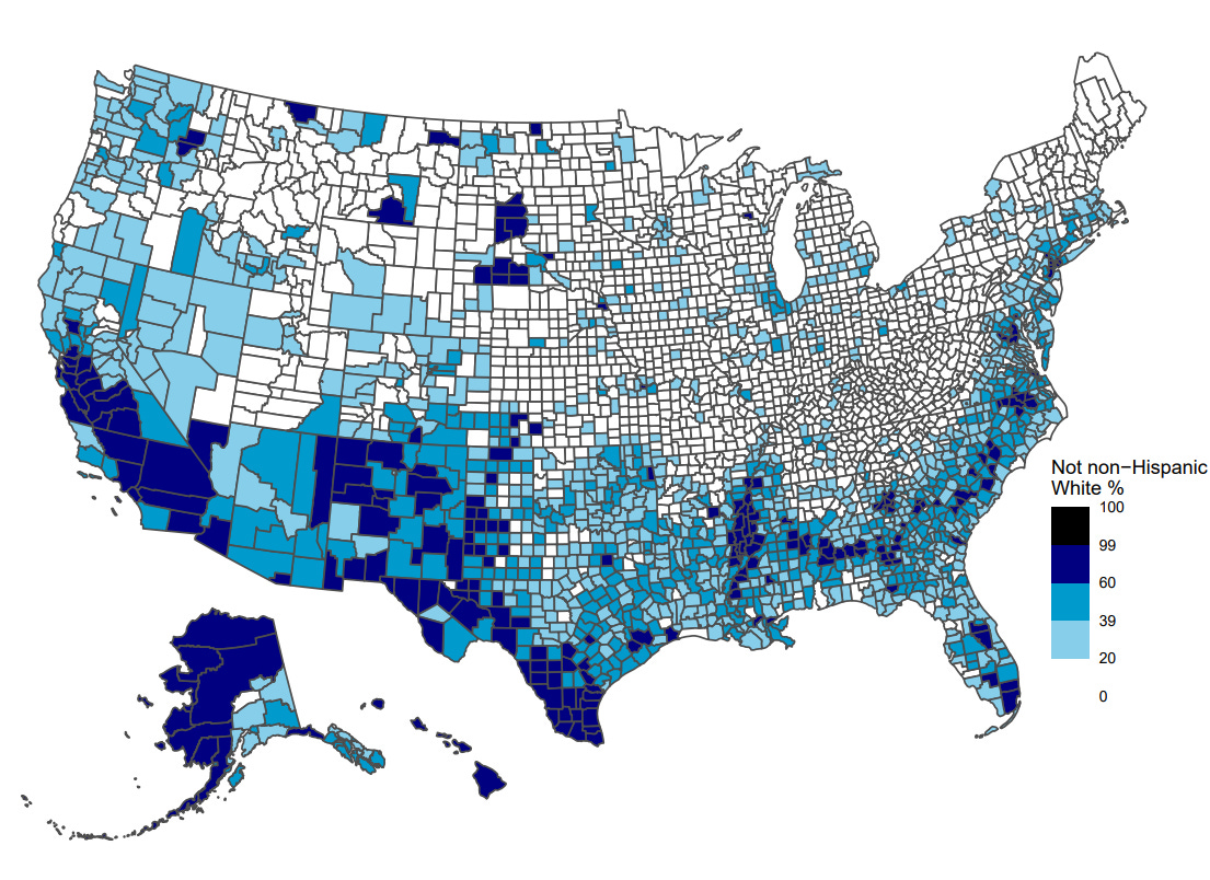 Geographical Distribution of Ancestry in the U.S.