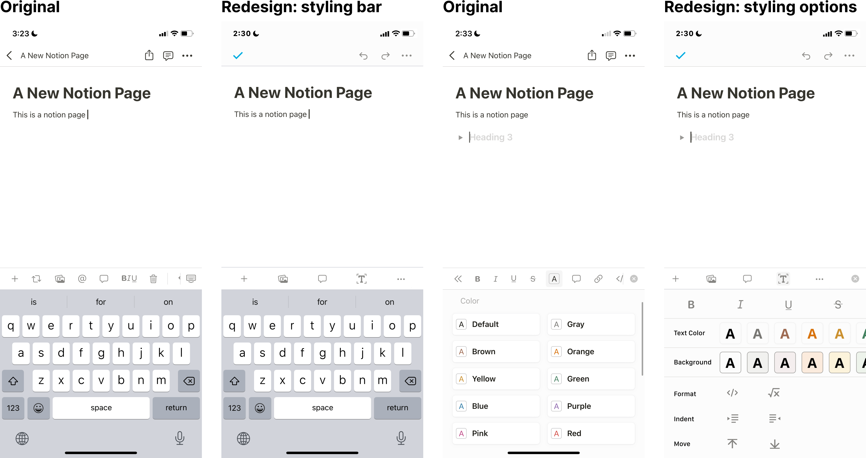 Improving the Notion Note-Taking Experience on Mobile - A Redesign