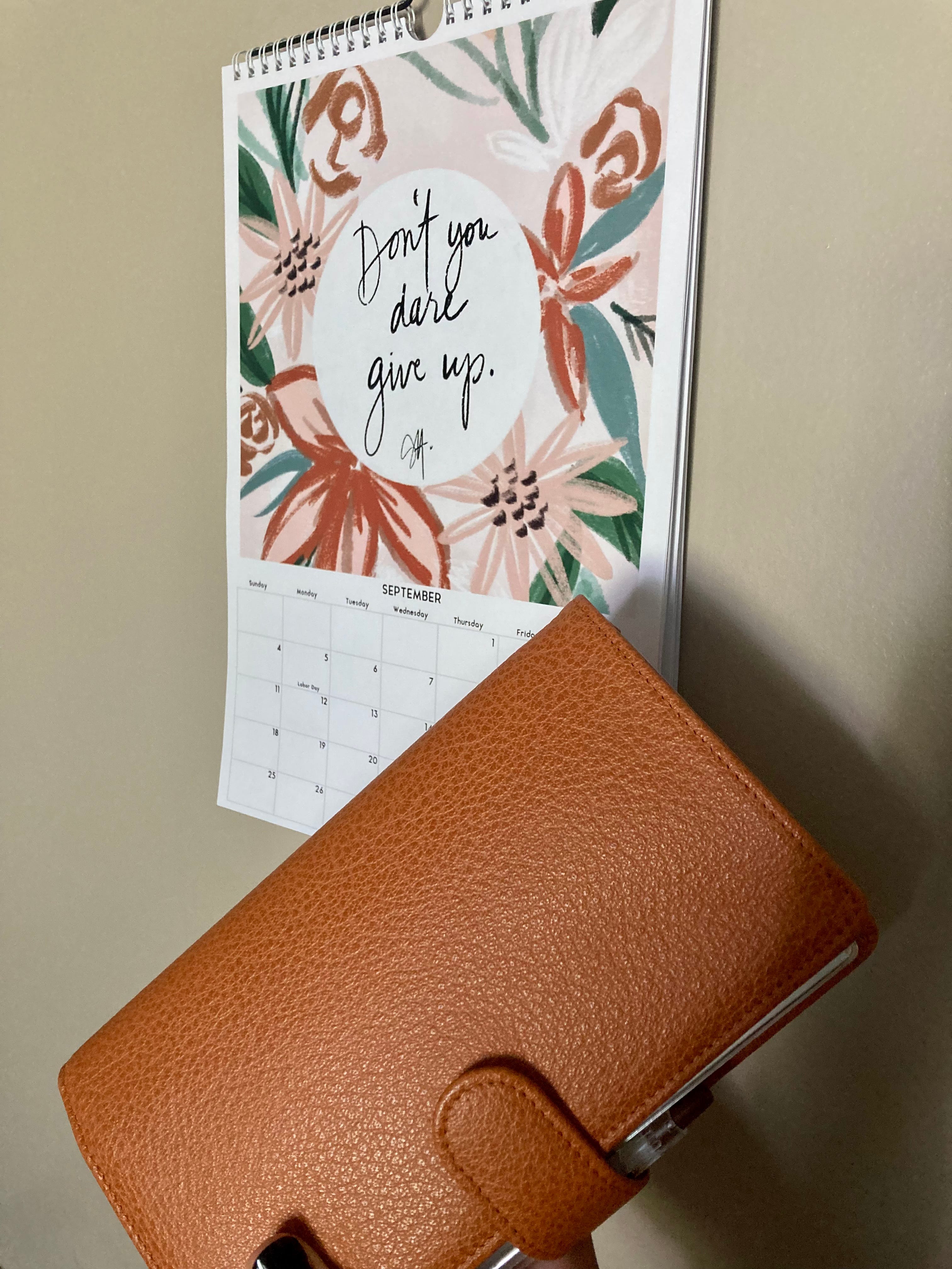 "Don't you dare give up." - by Anna - Journaling Home