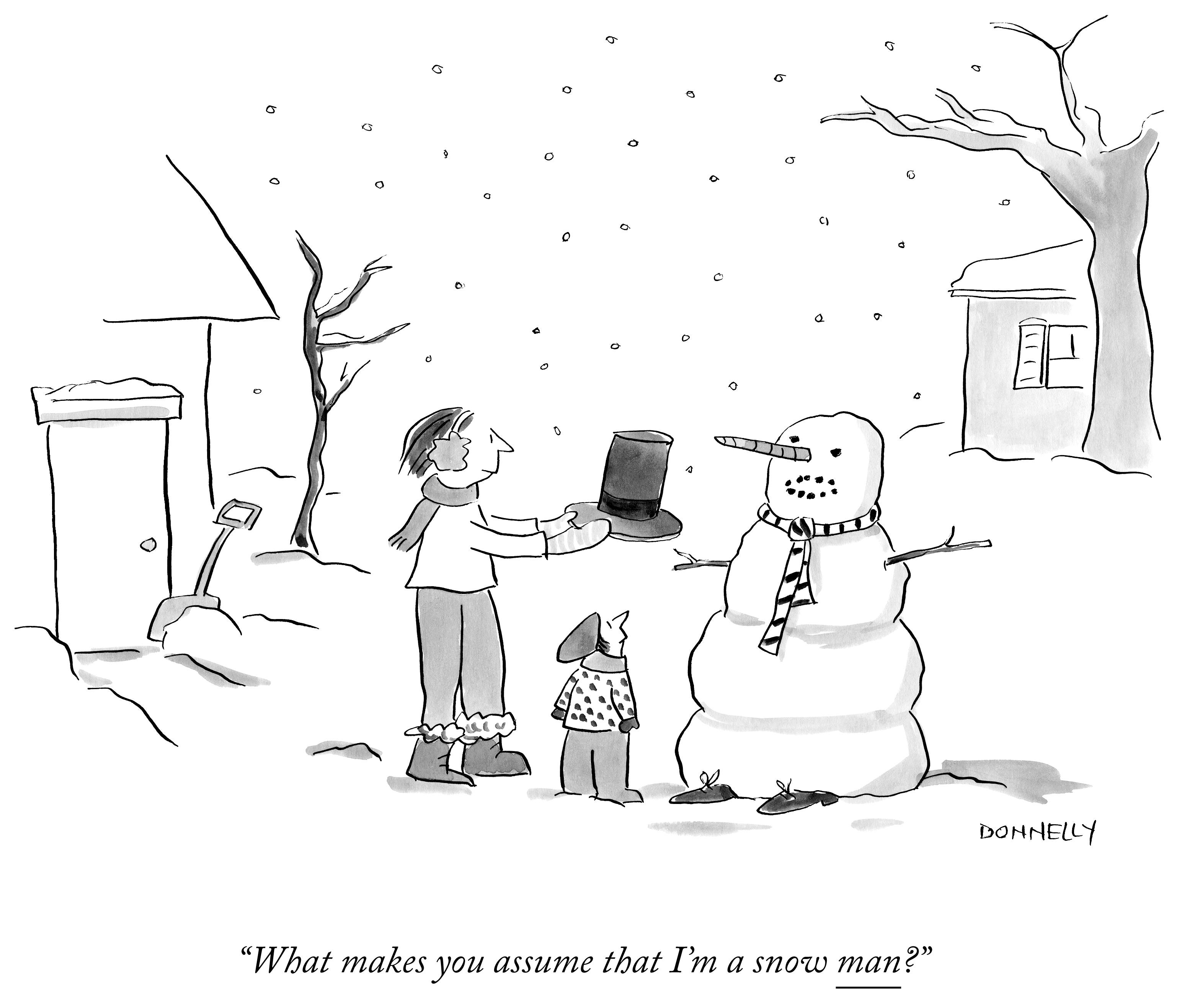 Snow People - by Liza Donnelly - Seeing Things