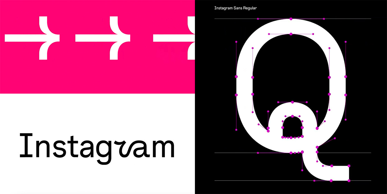 The new Instagram Sans font is inspired by the app's logo evolution