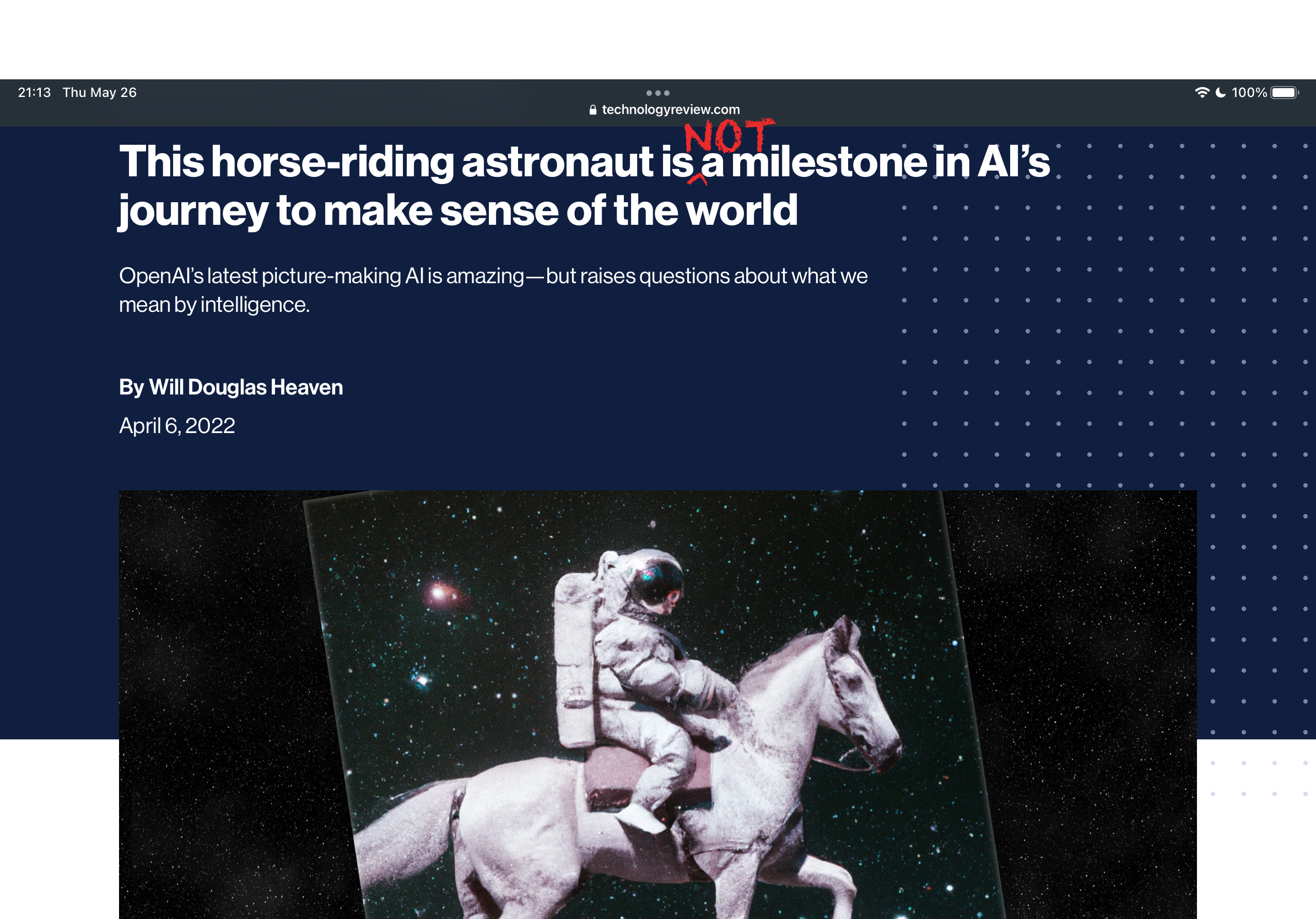 Horse rides astronaut - by Gary Marcus - Marcus on AI