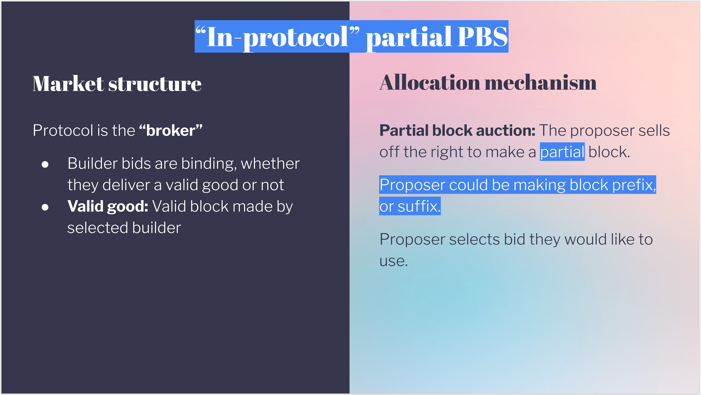 Notes on Proposer-Builder Separation (PBS)