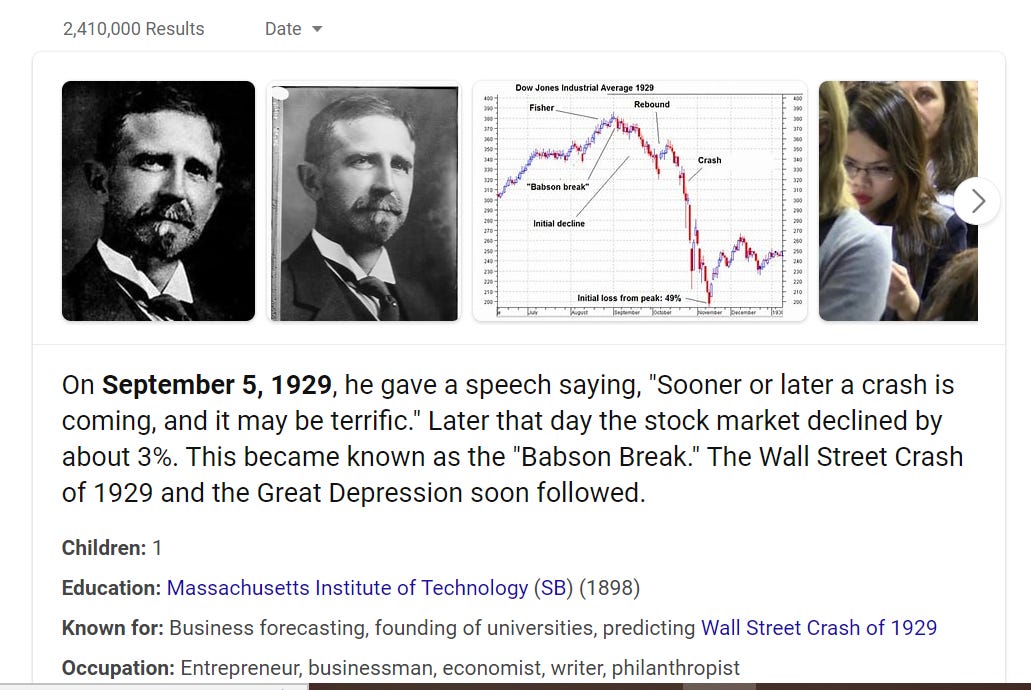 Are we on the cusp of our "Babson Break"? - by HoleyProfit
