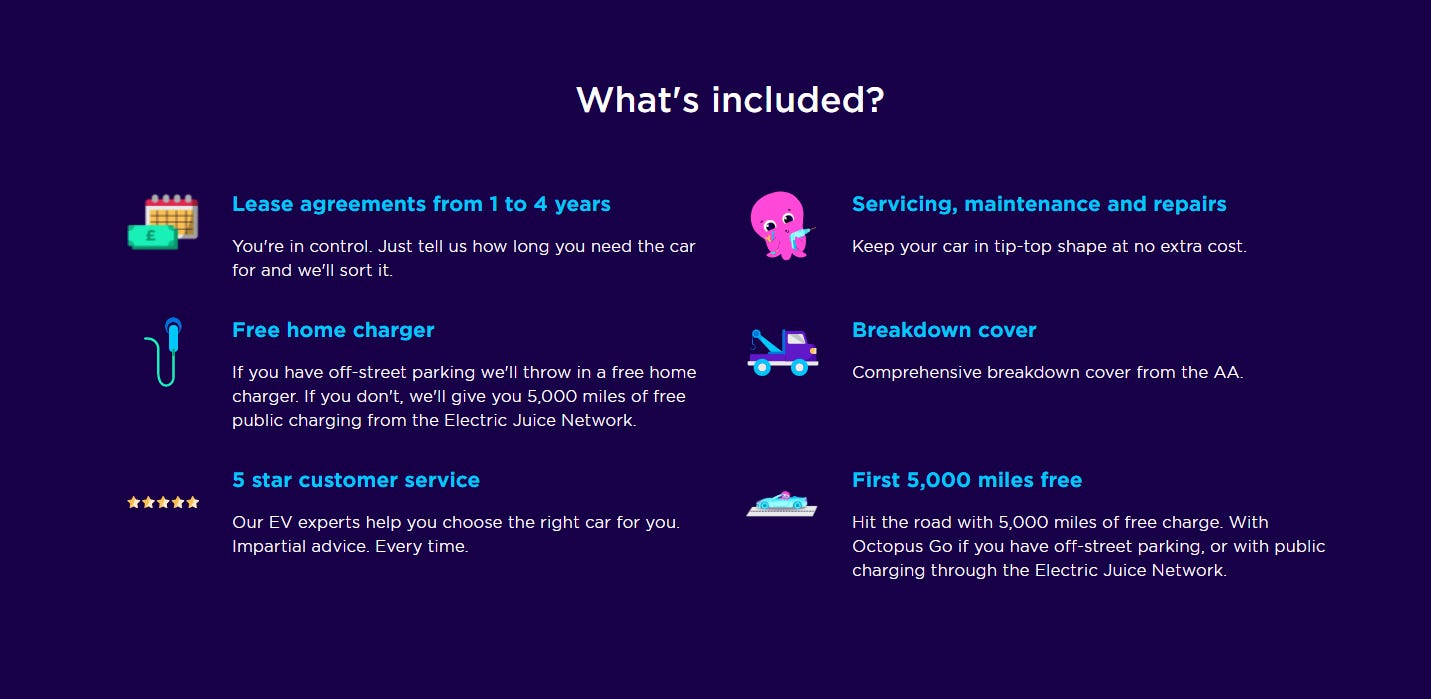 Octopus EV to launch personal lease service