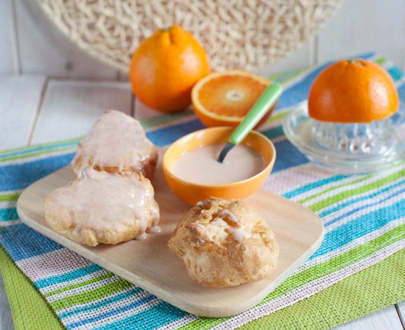 Florida Orange Cream Puffs - by Jamie Schler