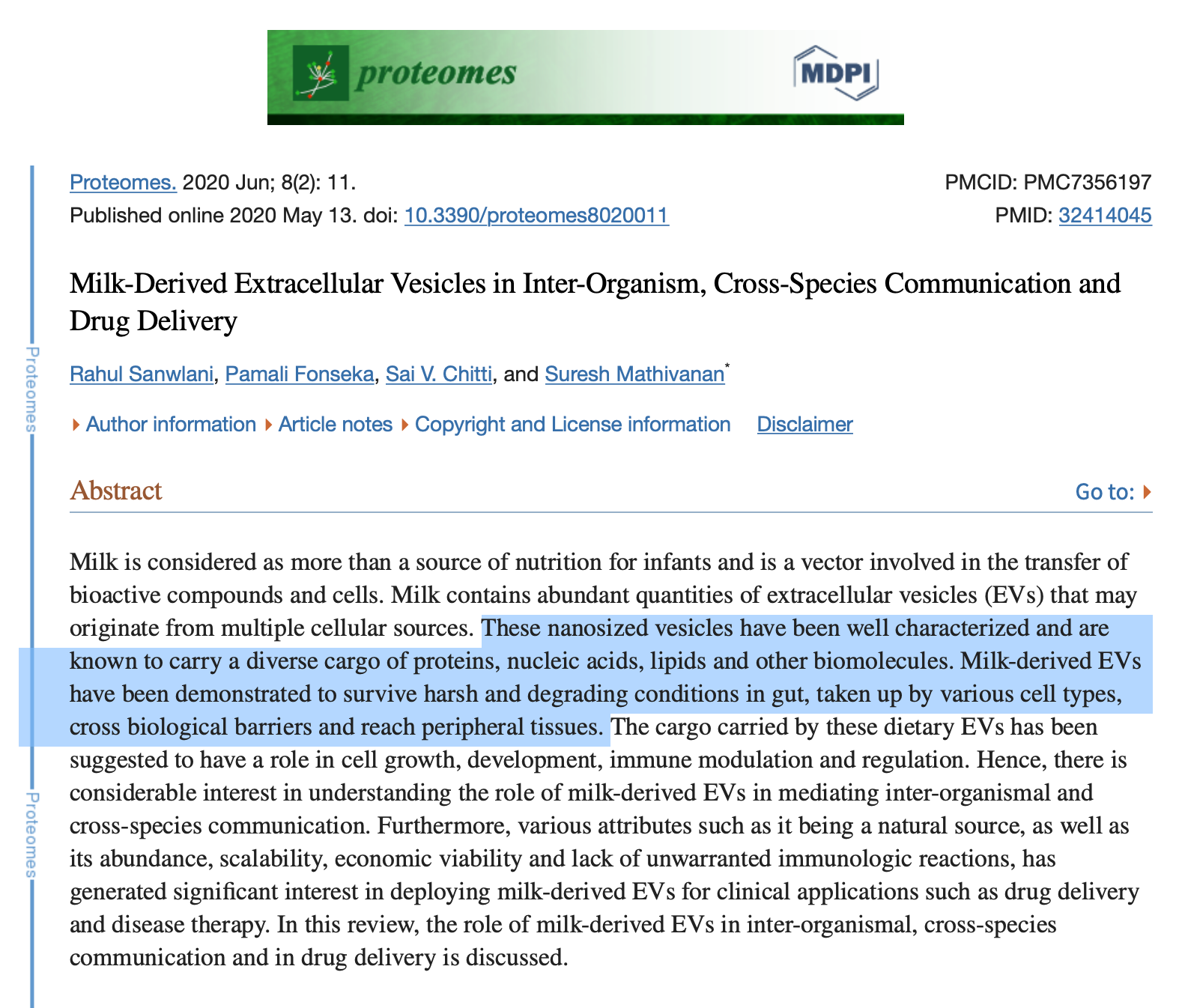 A focus on how mRNA is transported in breast milk based on lactating ...