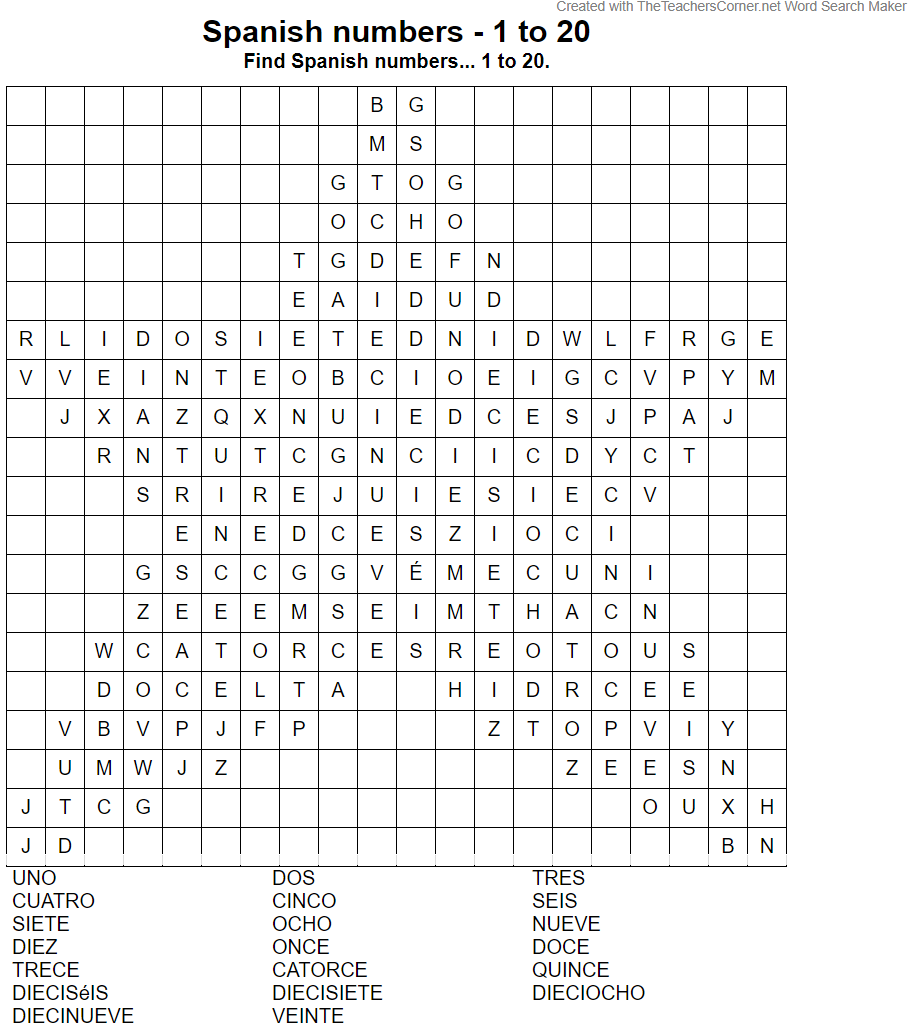 Issue #035 Numbers in Spanish (11 - 20)