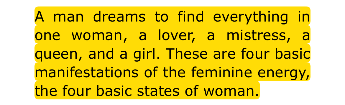 The Four Types of Feminine Energy