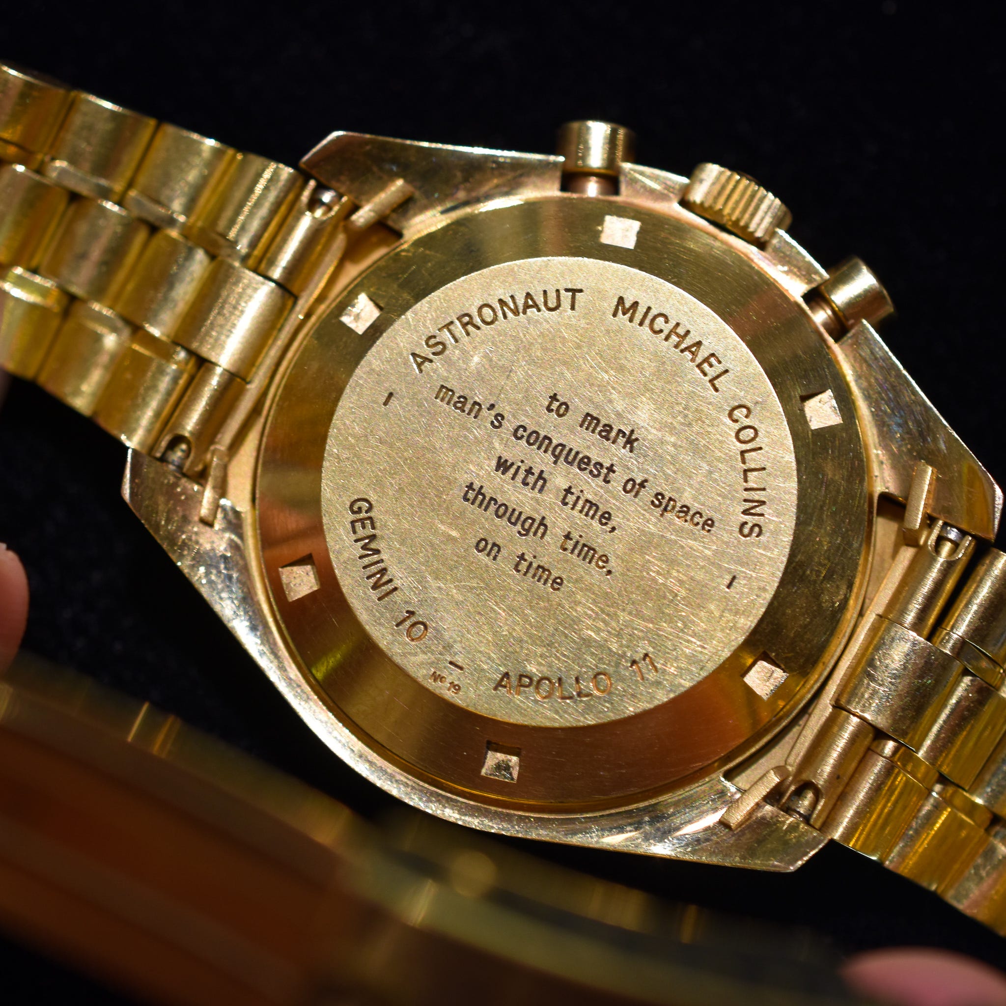 Hands-On with Astronaut Michael Collins’ Gold Omega Speedmaster