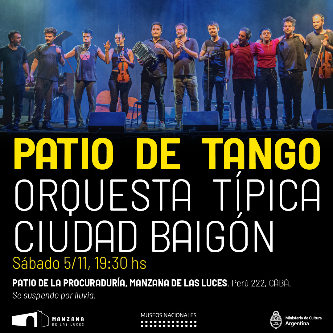 🪗 ORQUESTA TÍPICA CIUDAD BAIGÓN EN LA MANZANA DE LAS LUCES 🪗