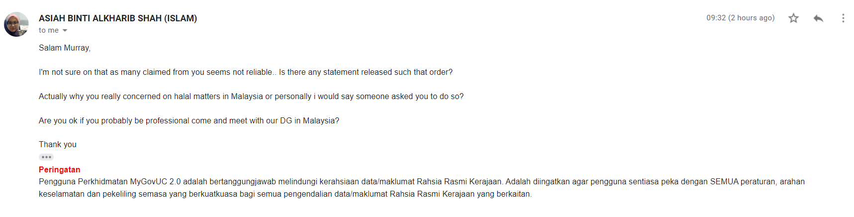 SICHMA statement puts onus back on JAKIM and TFI