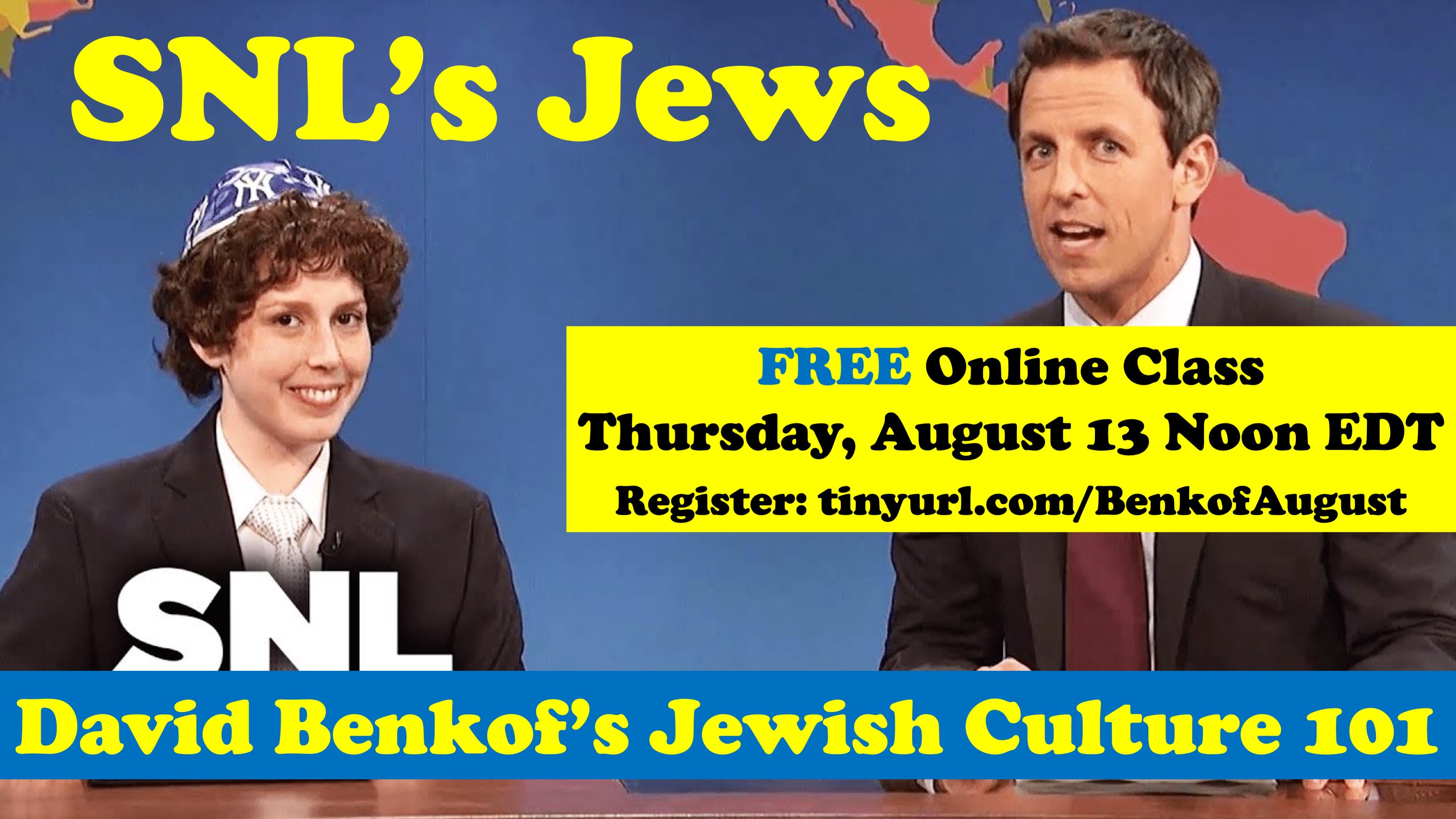 TOMORROW: SNL's Jews - by David Benkof