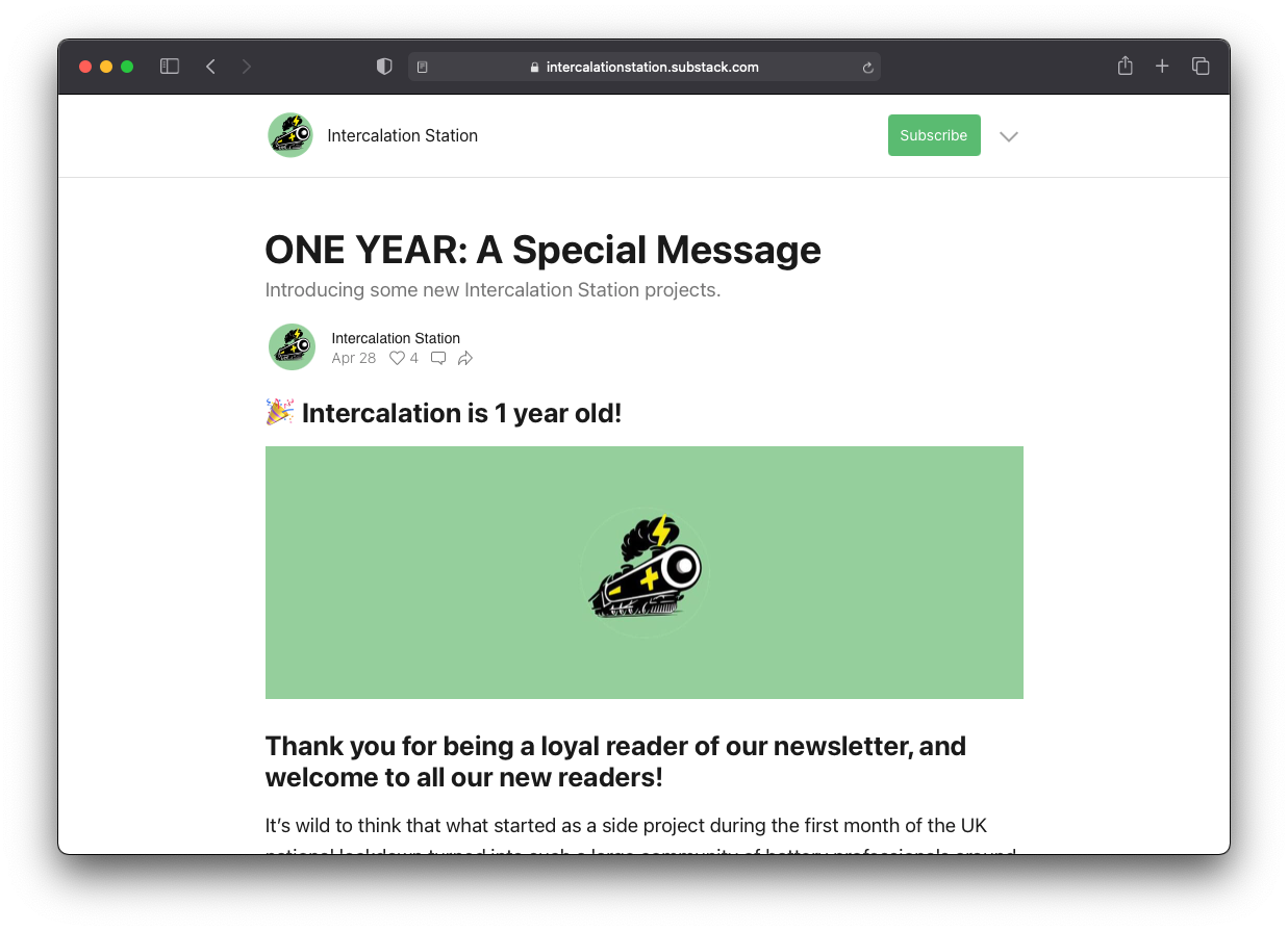 Subscription platform for online creators - Substack