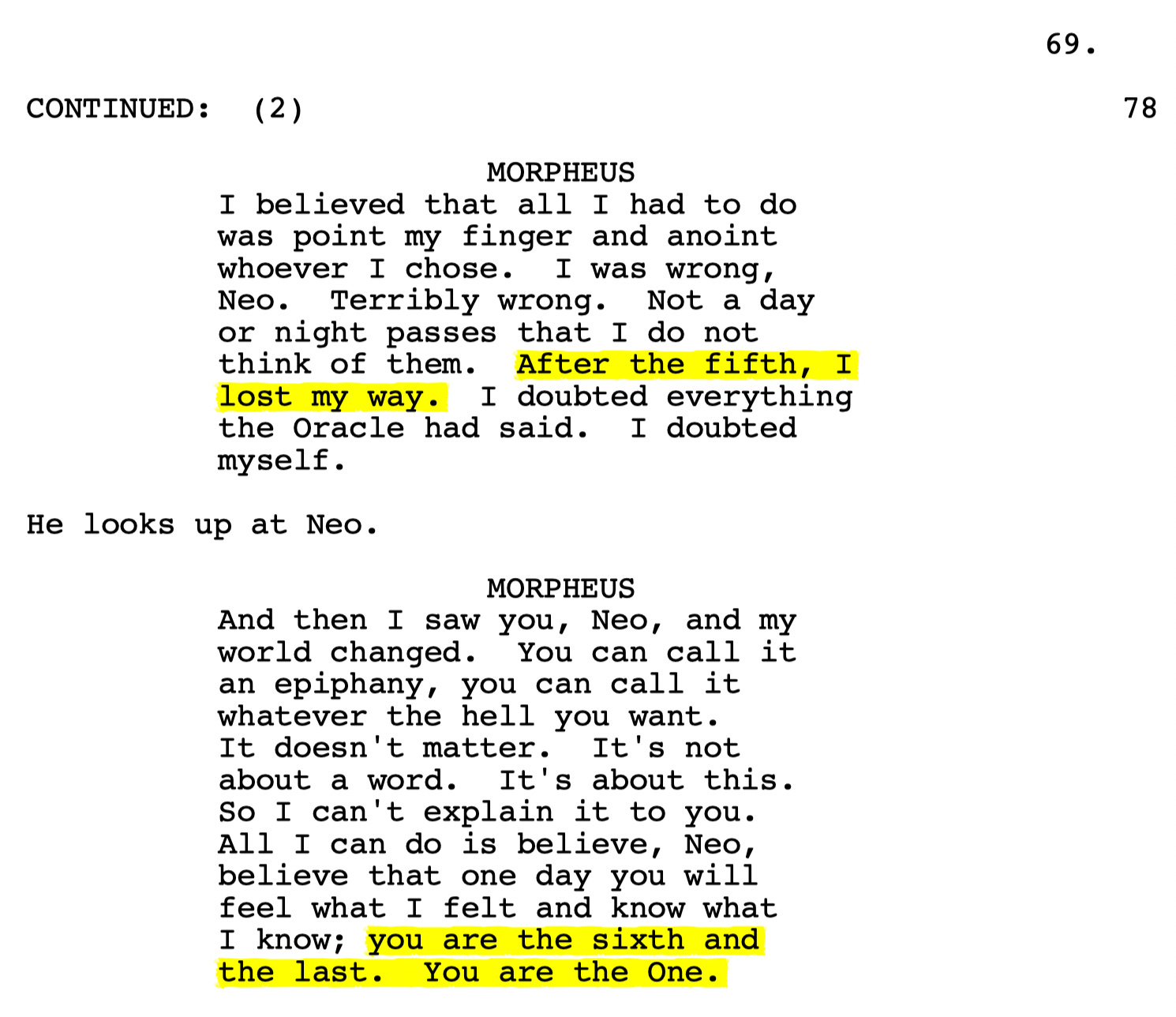 A Deleted Matrix Subplot Directly Contradicts Its Sequels