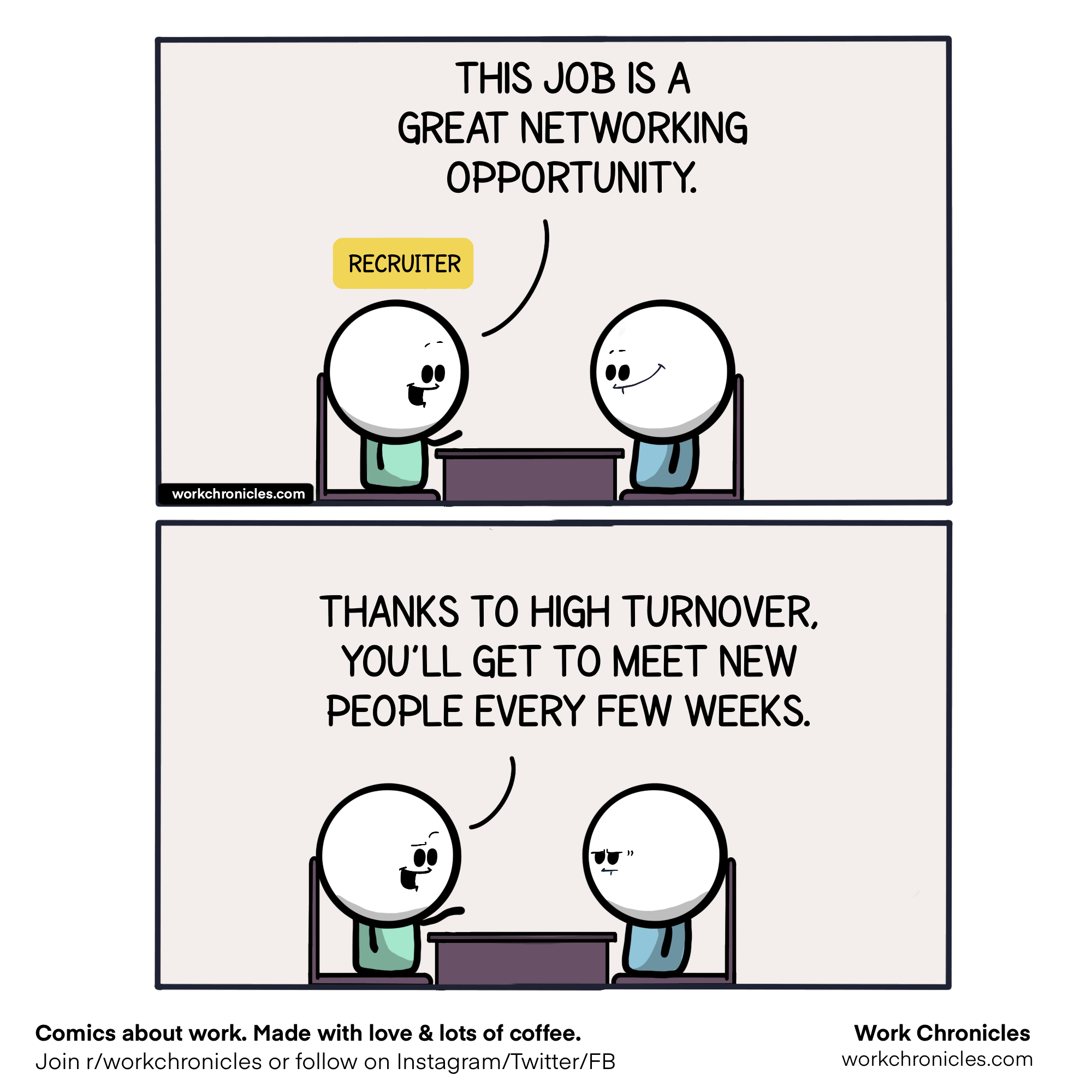 (comic) Networking Opportunity - Work Chronicles