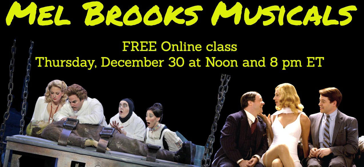 JUST ADDED: Mel Brooks Musicals - by David Benkof