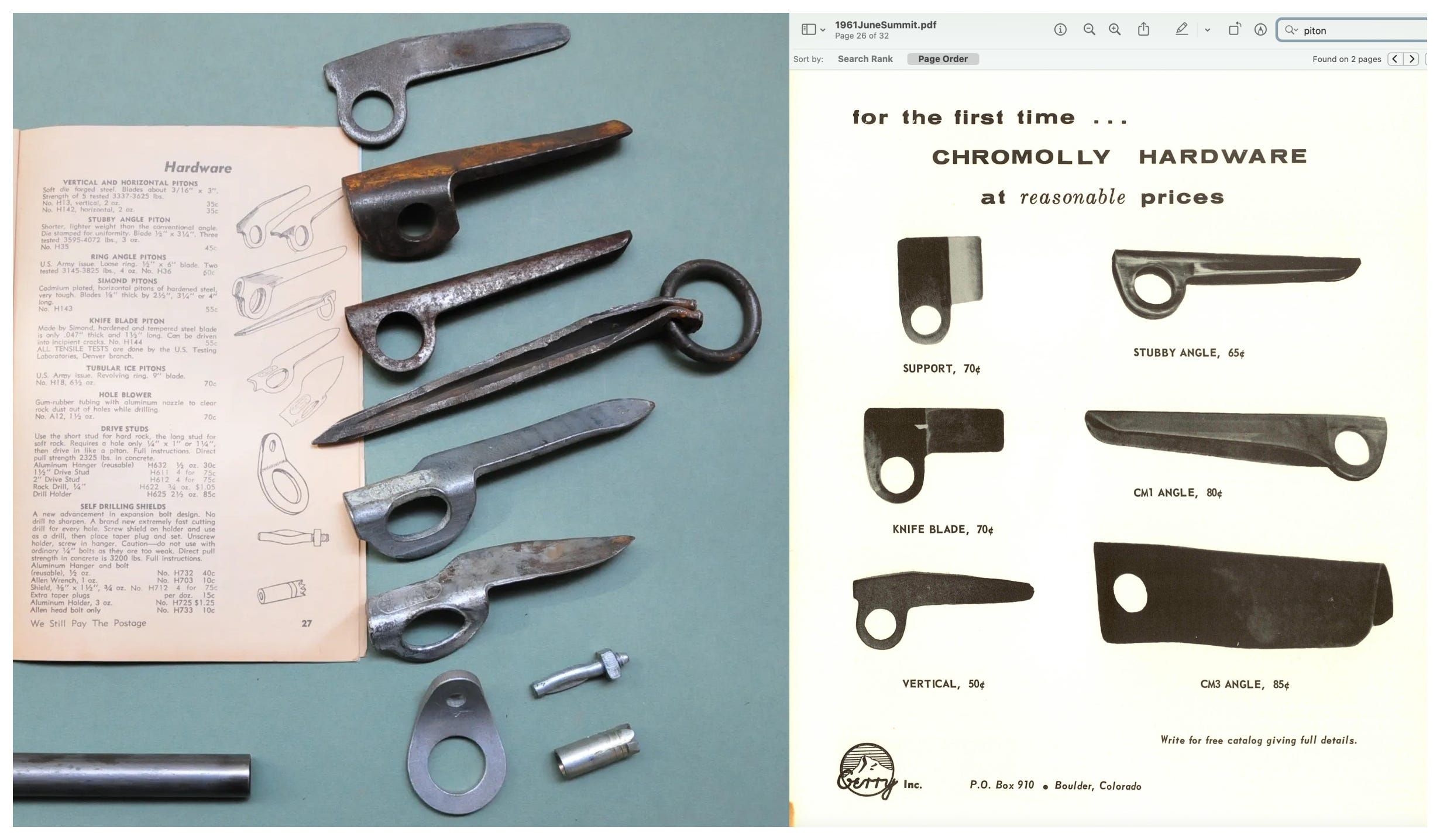 1950s USA Climbing Gear notes V2 - by John Middendorf