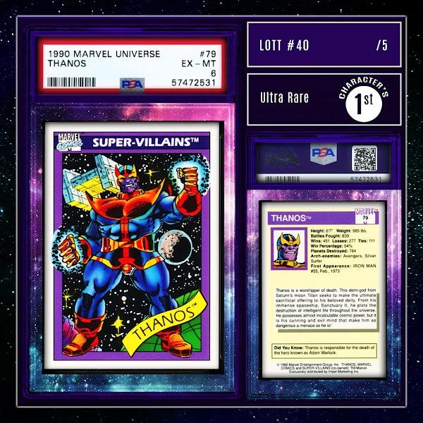 One of the most iconic trading card sets of all time, the 1990 Marvel ...