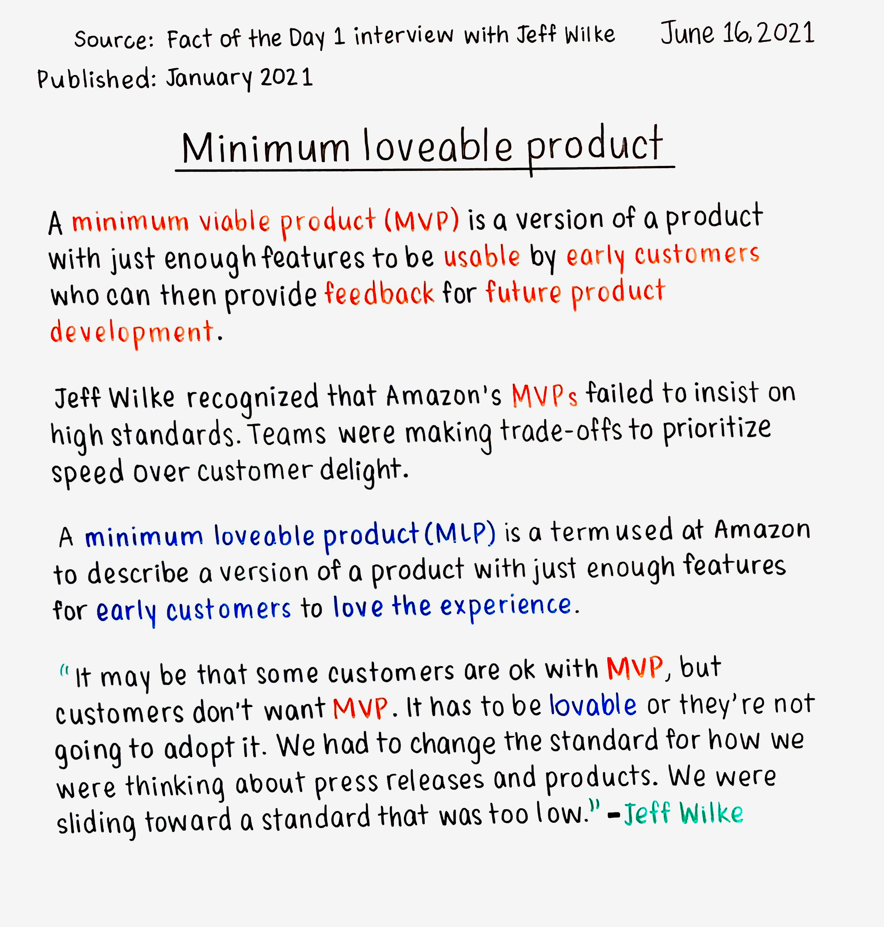 June 16: Minimum loveable product - by Danny Sheridan