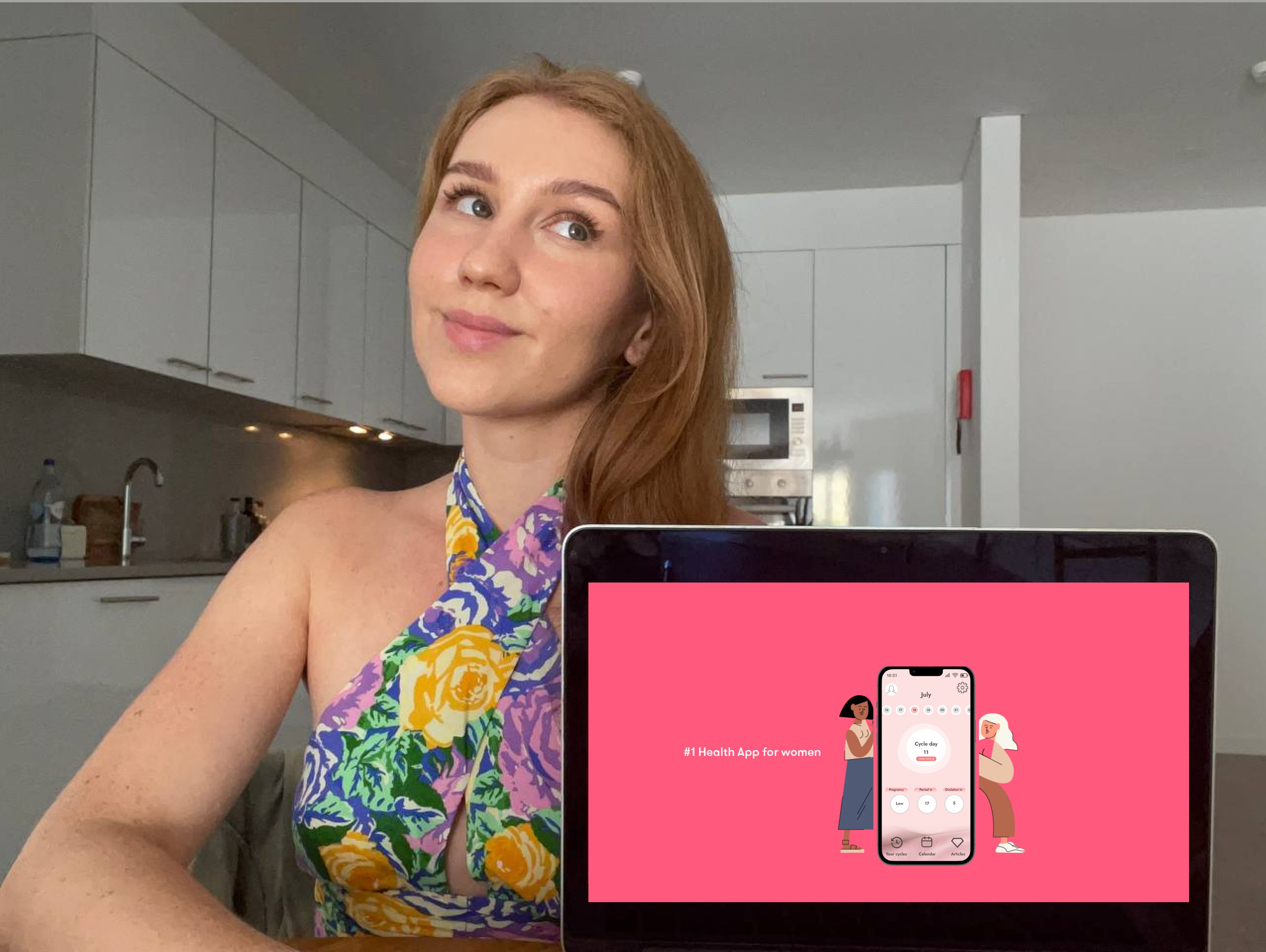 How I redesigned Flo cycle tracking iOS app in Figma