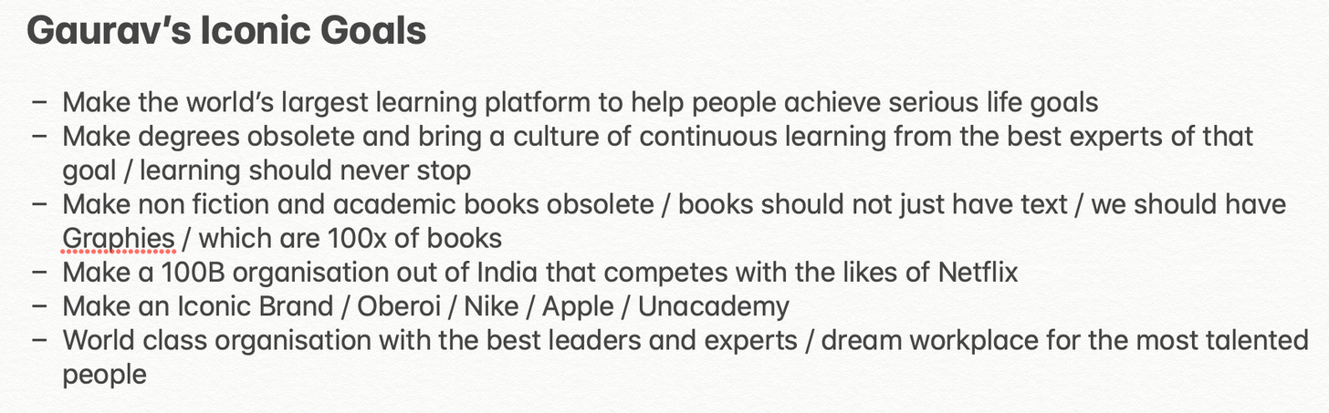 Audacious Goals and How to Find Them.