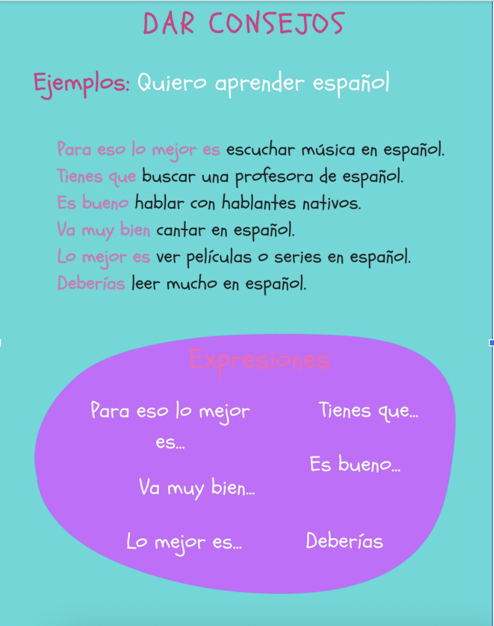 ¿Queréis un consejo? - Spanish with Lorena’s Newsletter