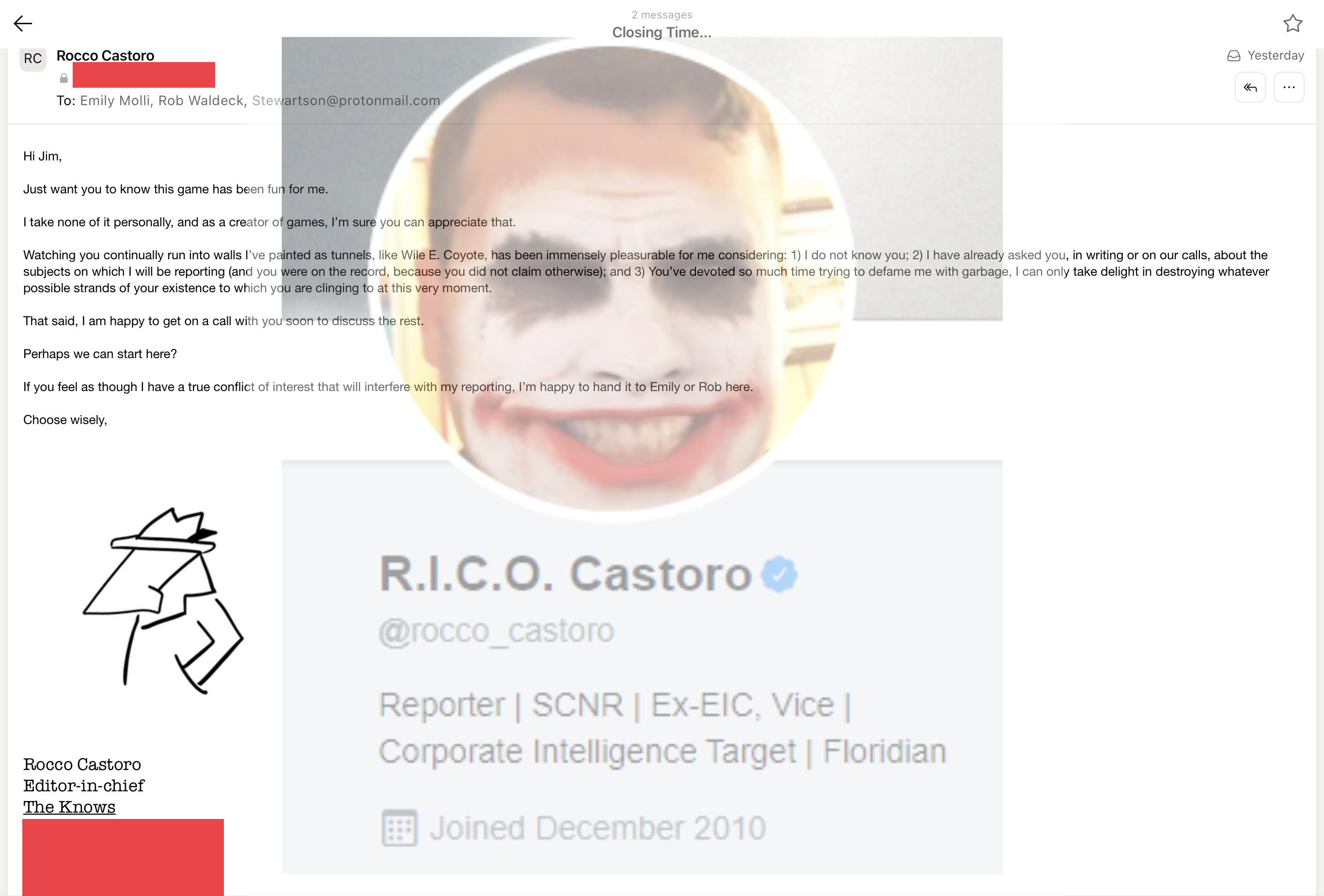 The Knowpes: Rocco Castoro, Emily Molli and Rob Waldeck