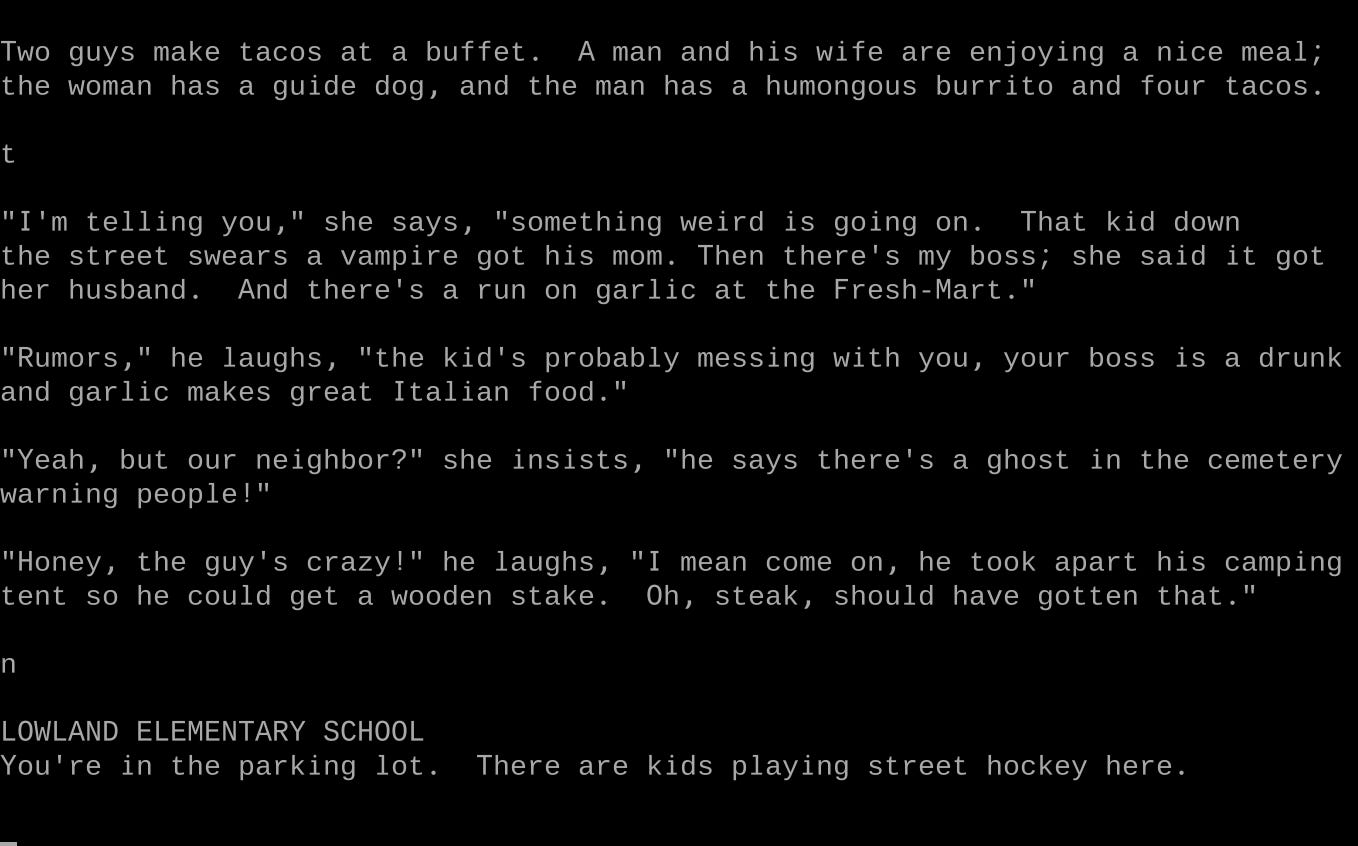 New, spooky, multi-retro-platform text adventure released!